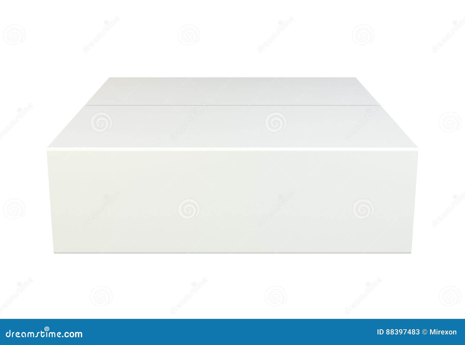 Empty Package Isolated on White Background Stock Image - Image of ...