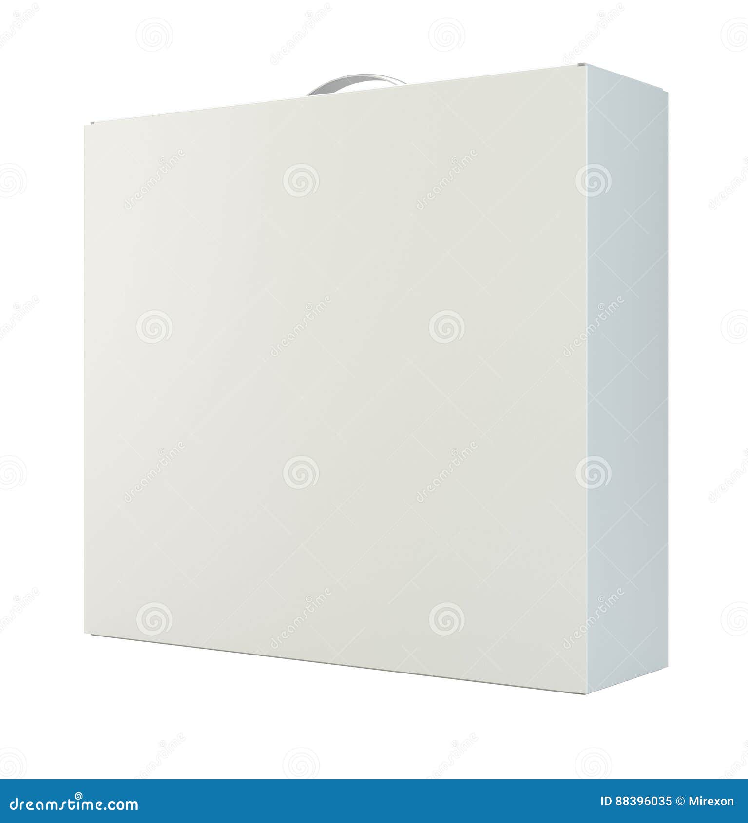 Empty Package on White Background Stock Illustration - Illustration of ...