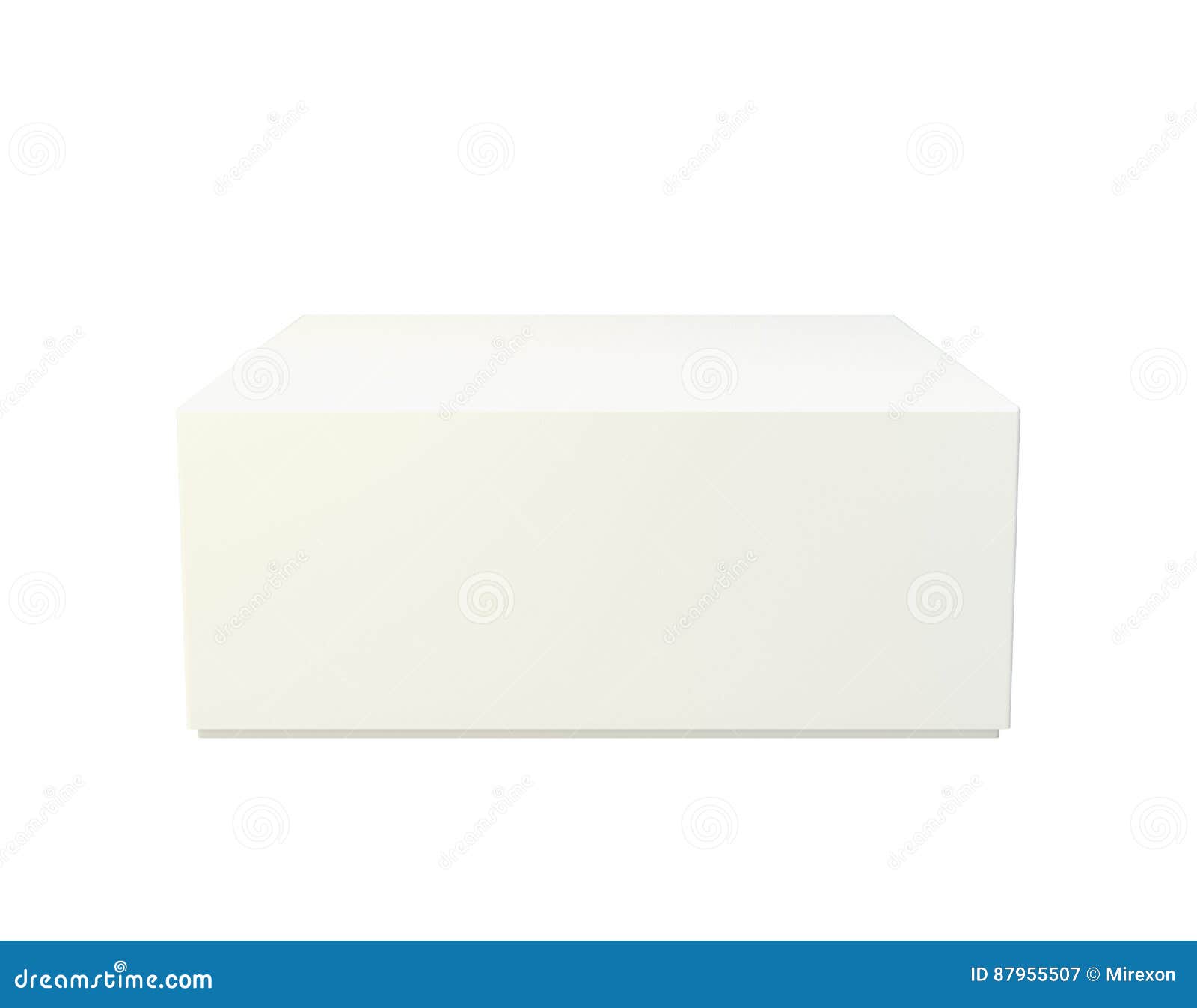 Empty Package on White Background. Stock Illustration - Illustration of ...