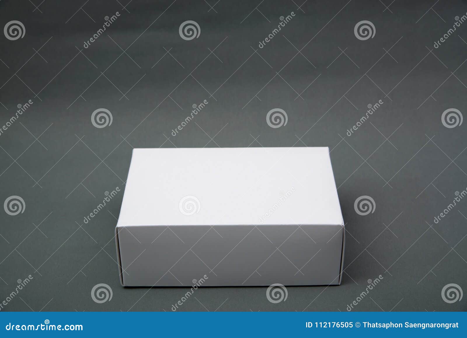 Empty Package White Cardboard Box or Tray for Product on Grey B Stock ...