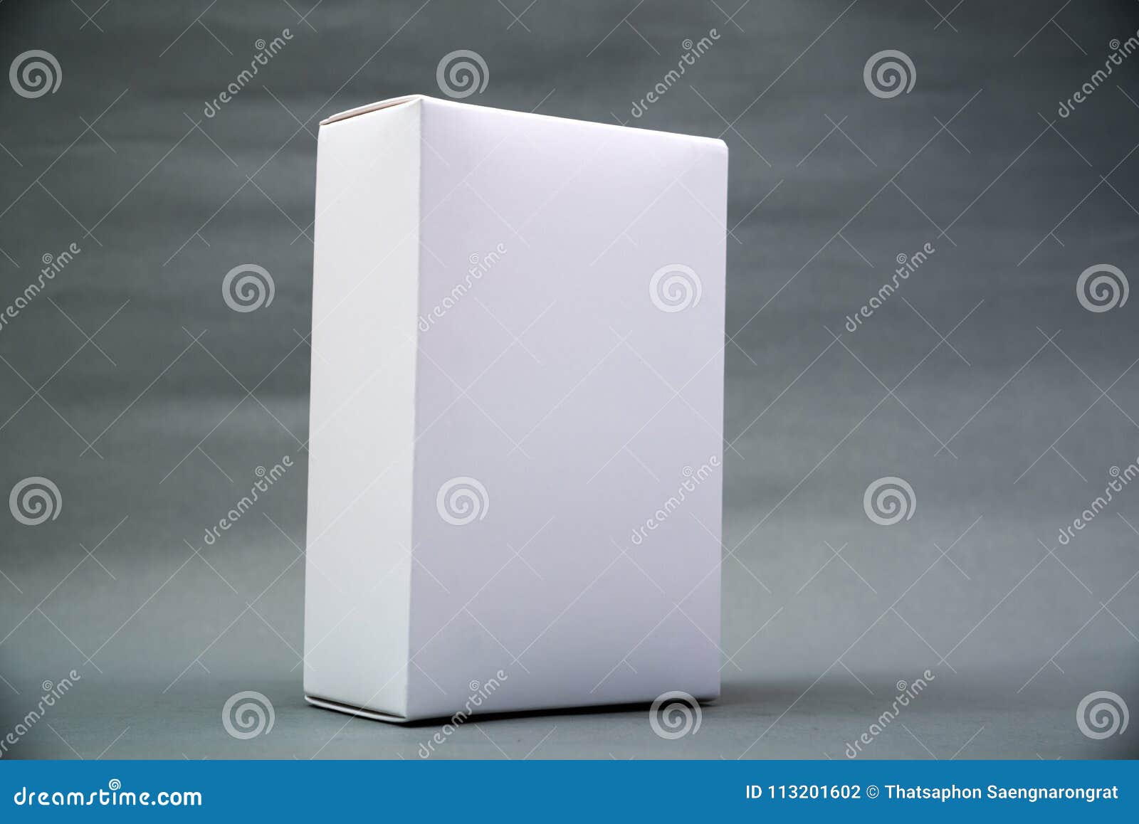 Empty Package White Cardboard Box or Tray for Product on Grey B Stock ...