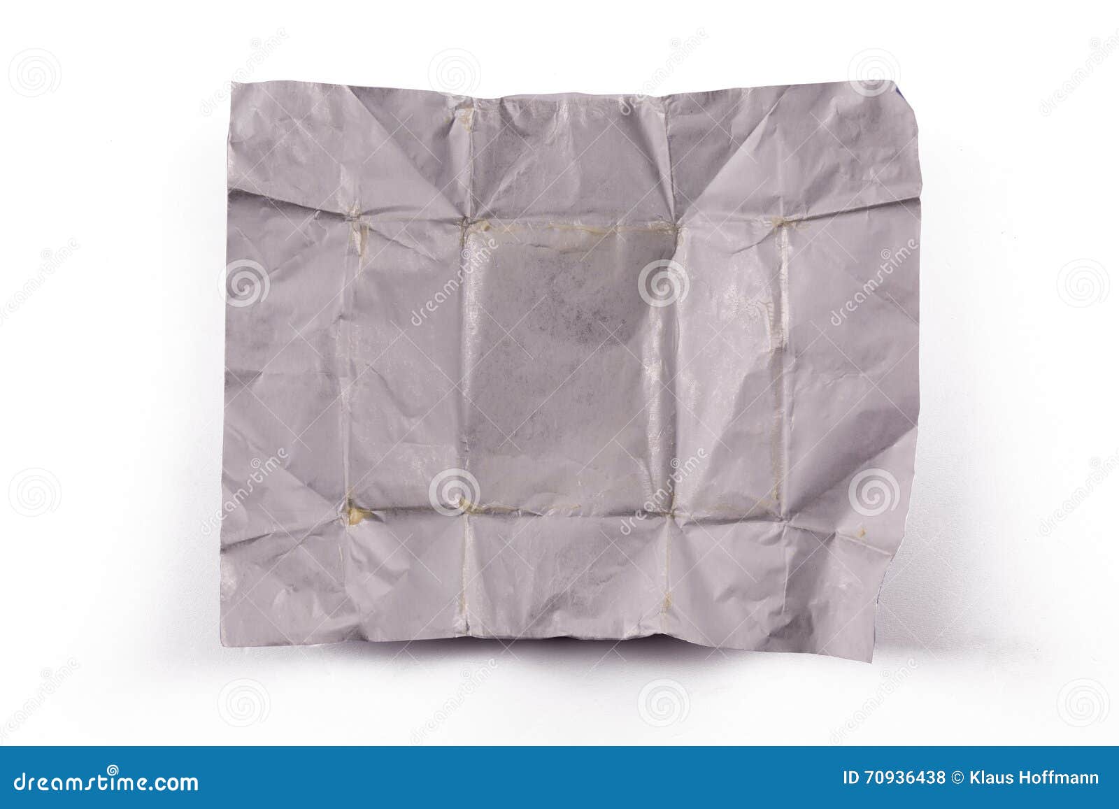 Empty Packaging of Butter Isolated on White Background Stock Photo ...