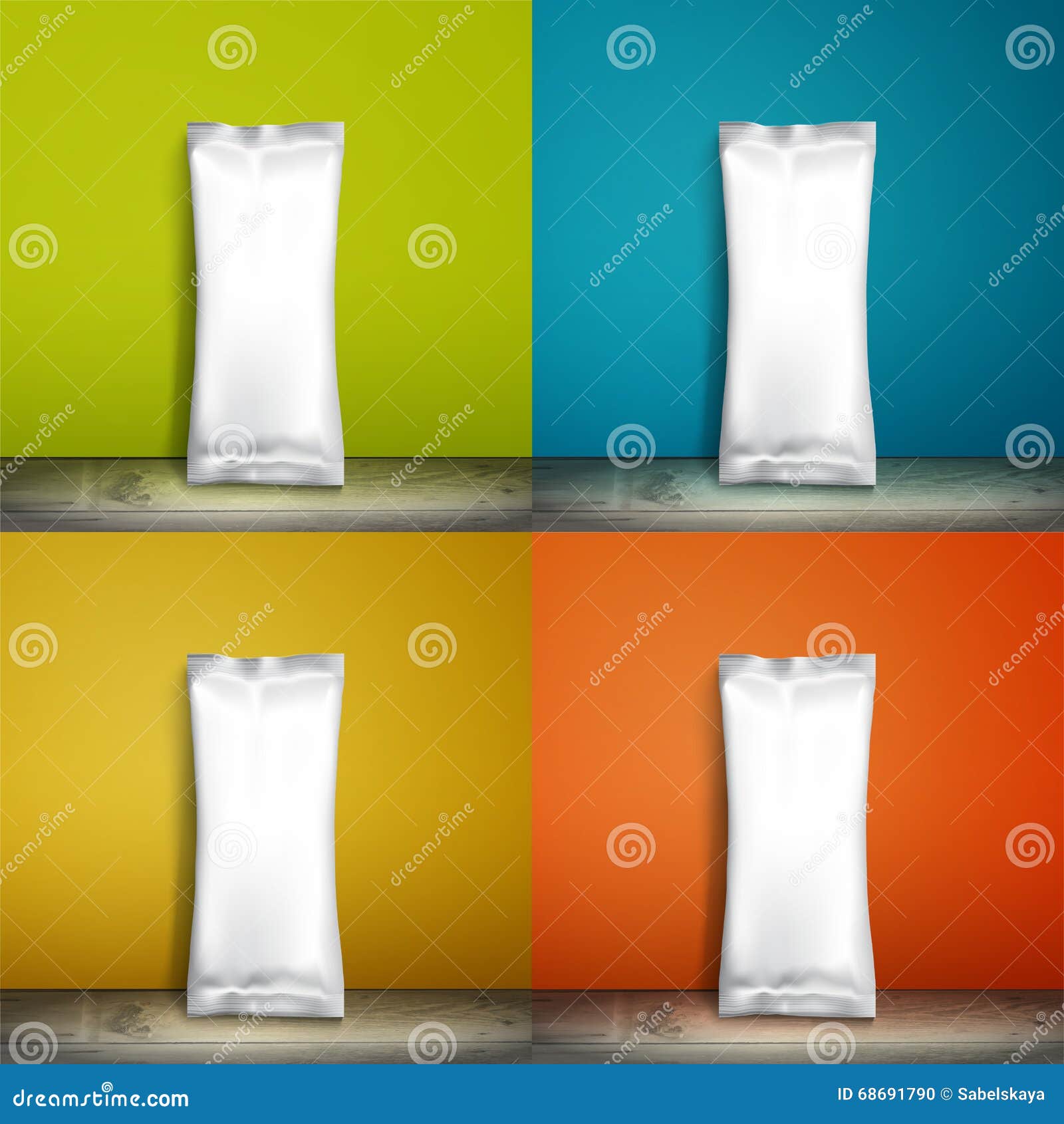 Empty Packaging Design Chips, Candy, Cookies, Cereals and Other ...