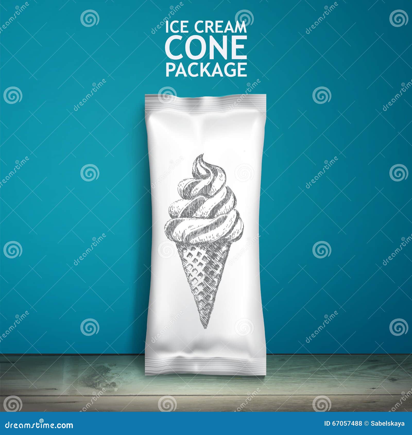 Empty Packaging Design for Ice Cream or Other Snacks. Stock Vector ...