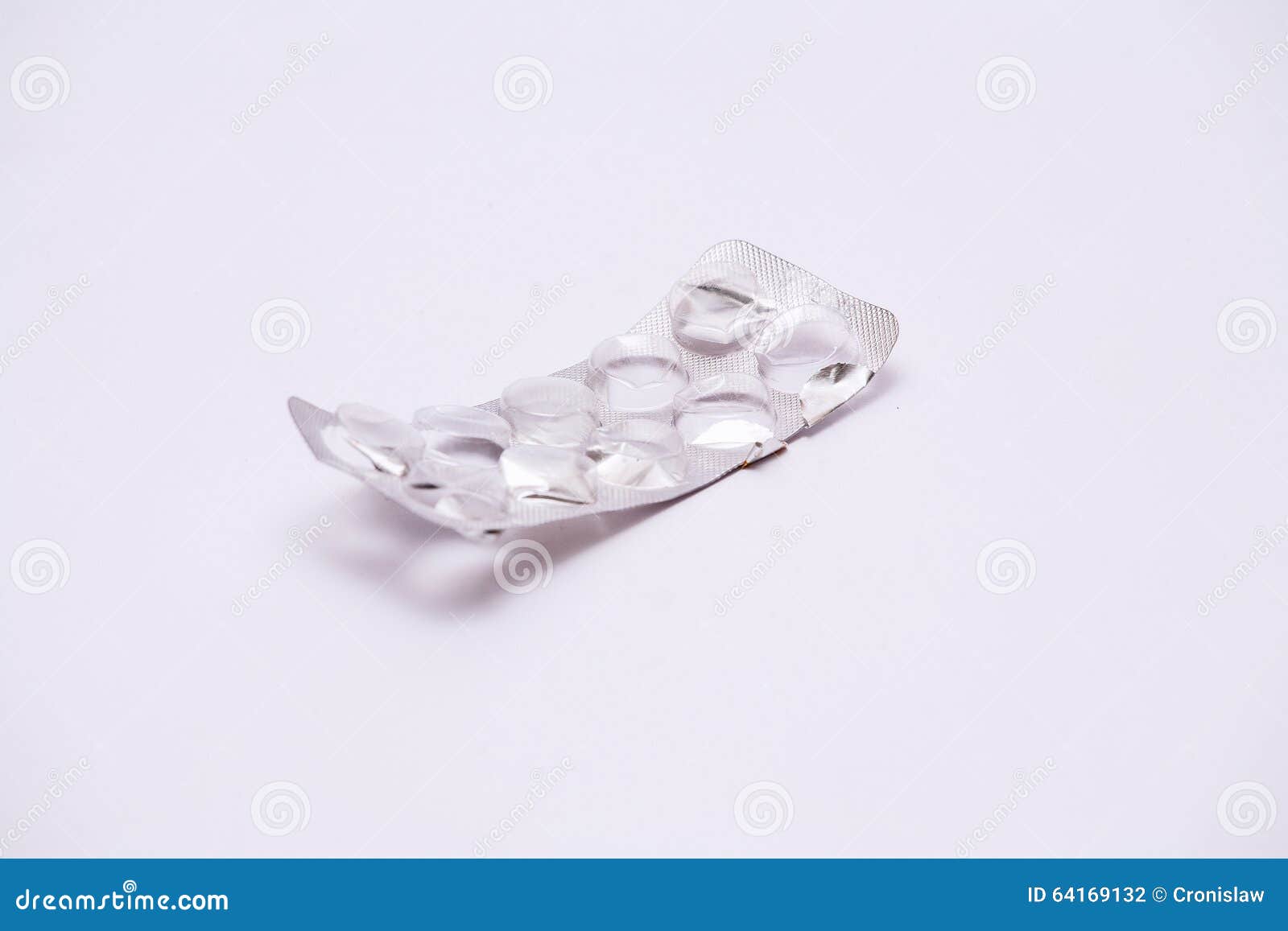 Empty packet of pills. stock photo. Image of people, plastic - 64169132