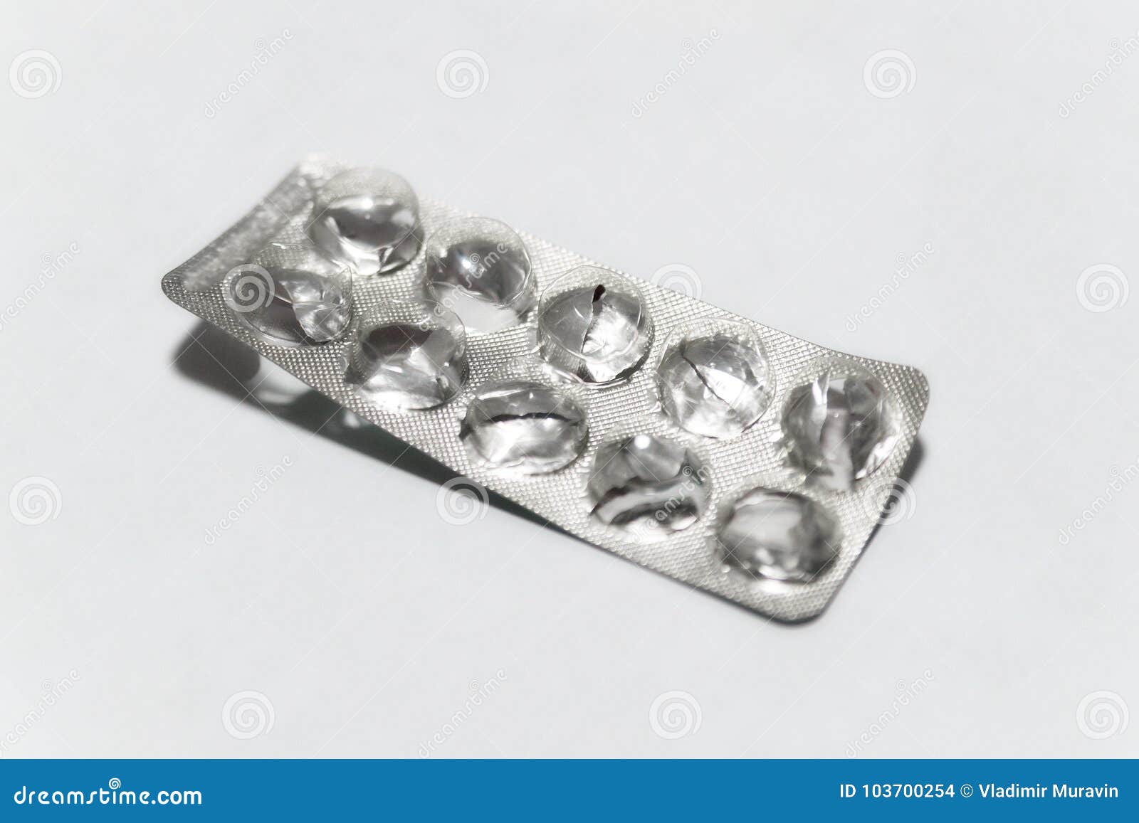 Empty packing of tablets stock photo. Image of medicament - 103700254