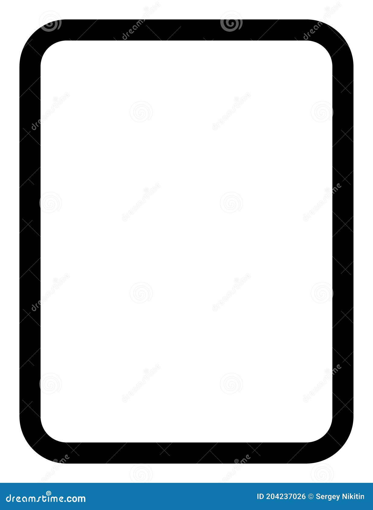 Empty Page Flat Icon Illustration Stock Vector - Illustration of ...