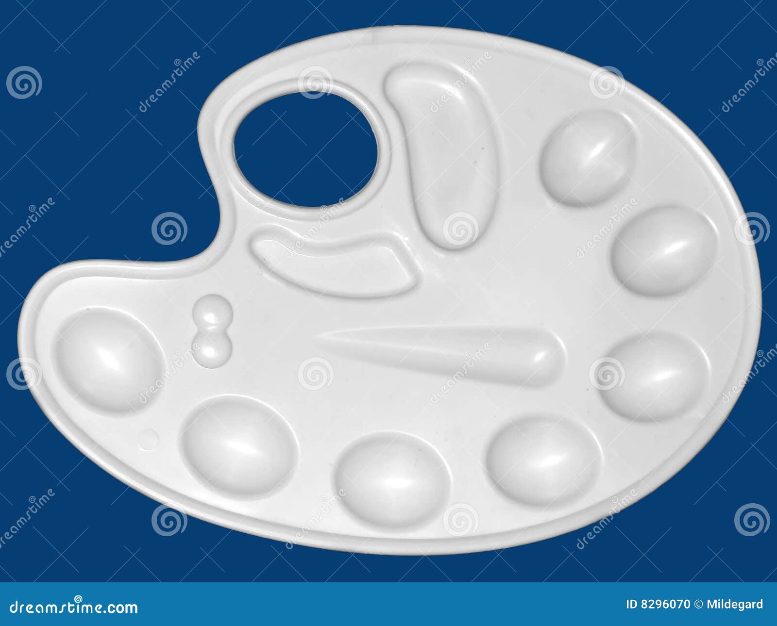 Empty palette isolated stock photo. Image of artistic - 8296070