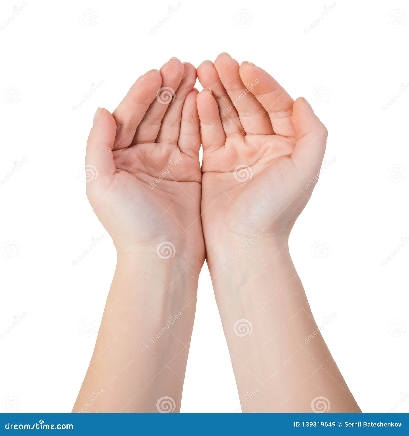 Empty Palms, Hands in Holding Position Stock Image - Image of hands ...