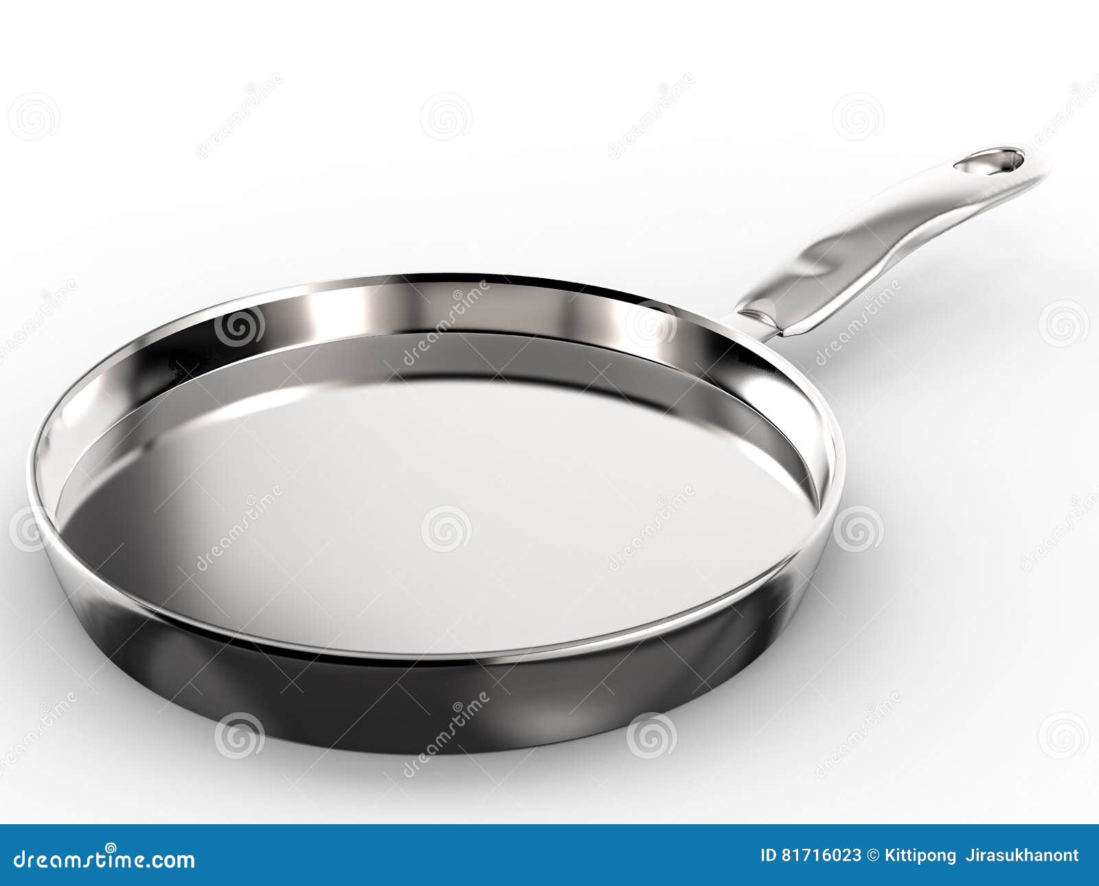 Empty Pan on White Background Stock Image - Image of blank, saucepan ...