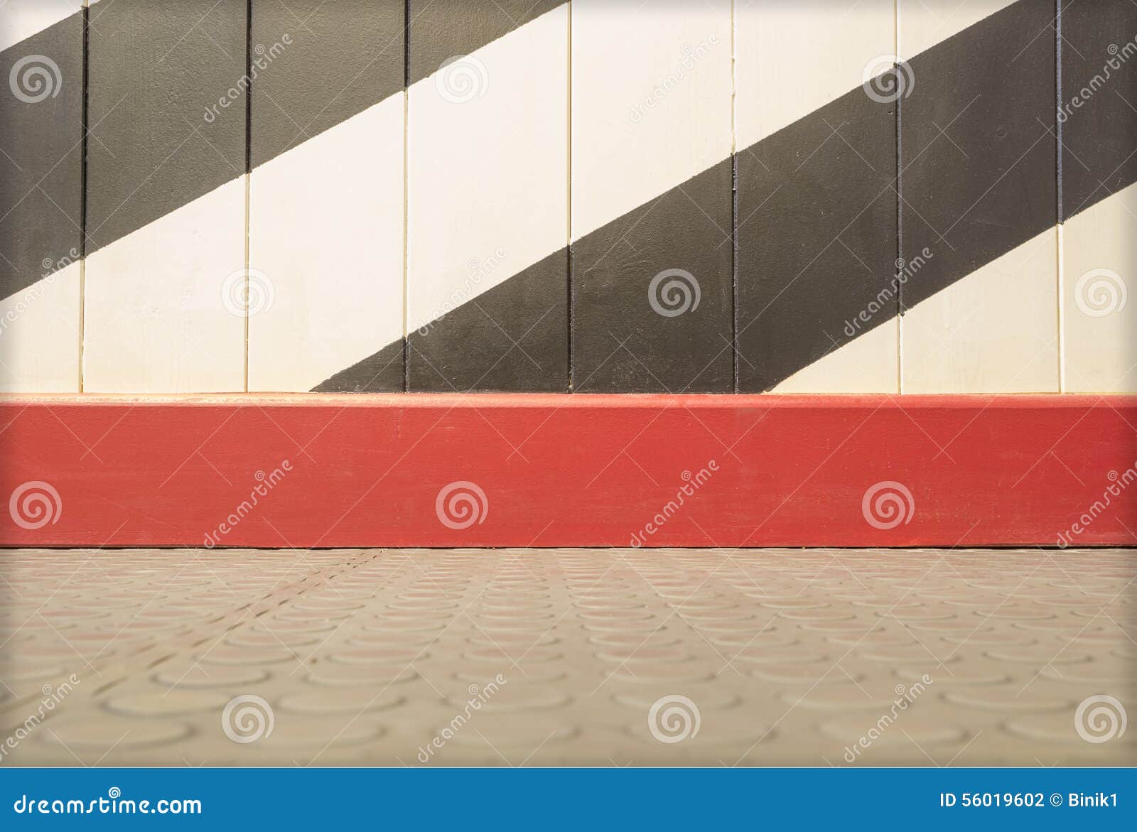 Empty Panel Wall and Tile Floor Stock Photo - Image of house, flat ...