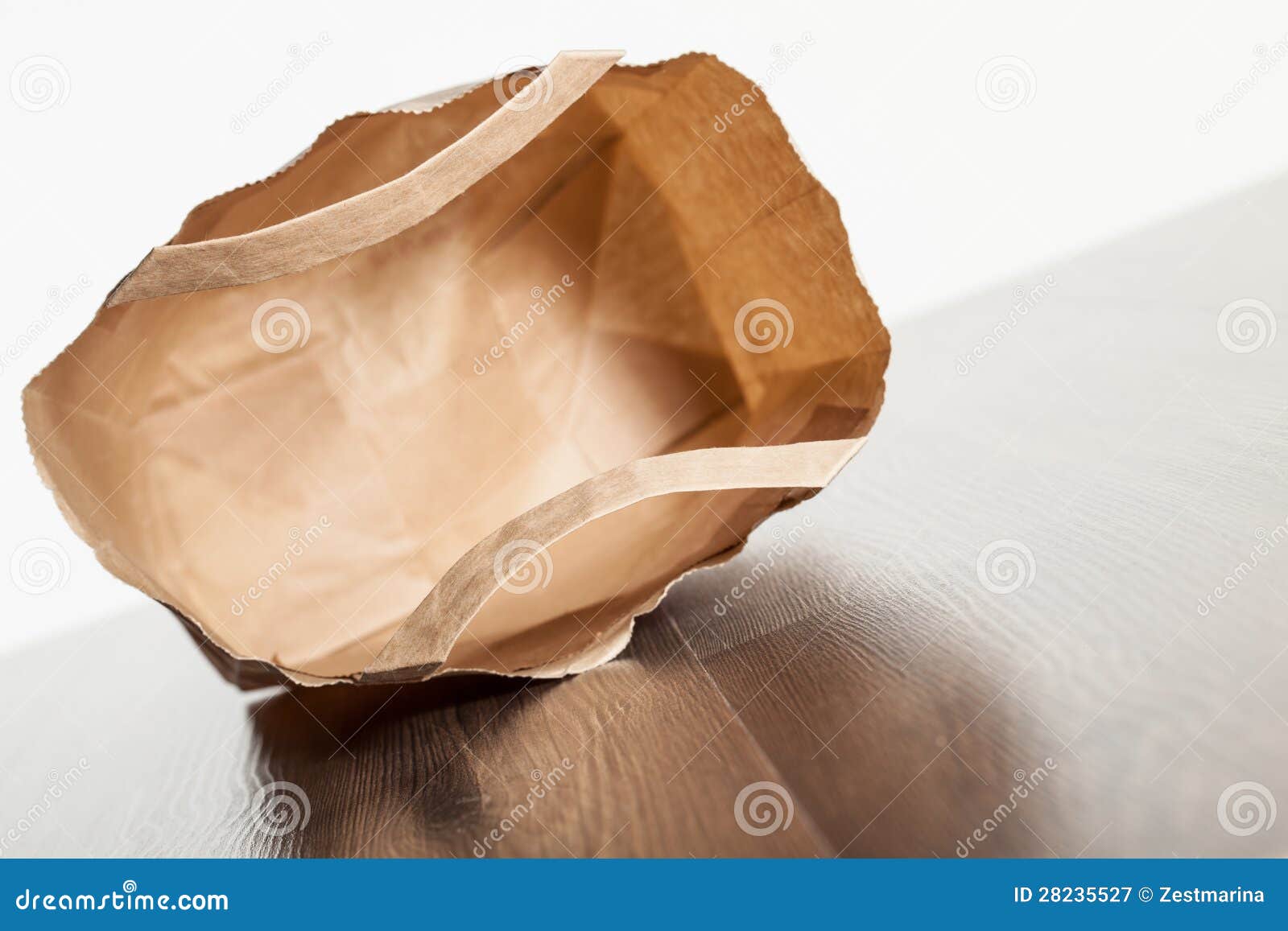 Empty paper bag stock image. Image of commerce, pack - 28235527