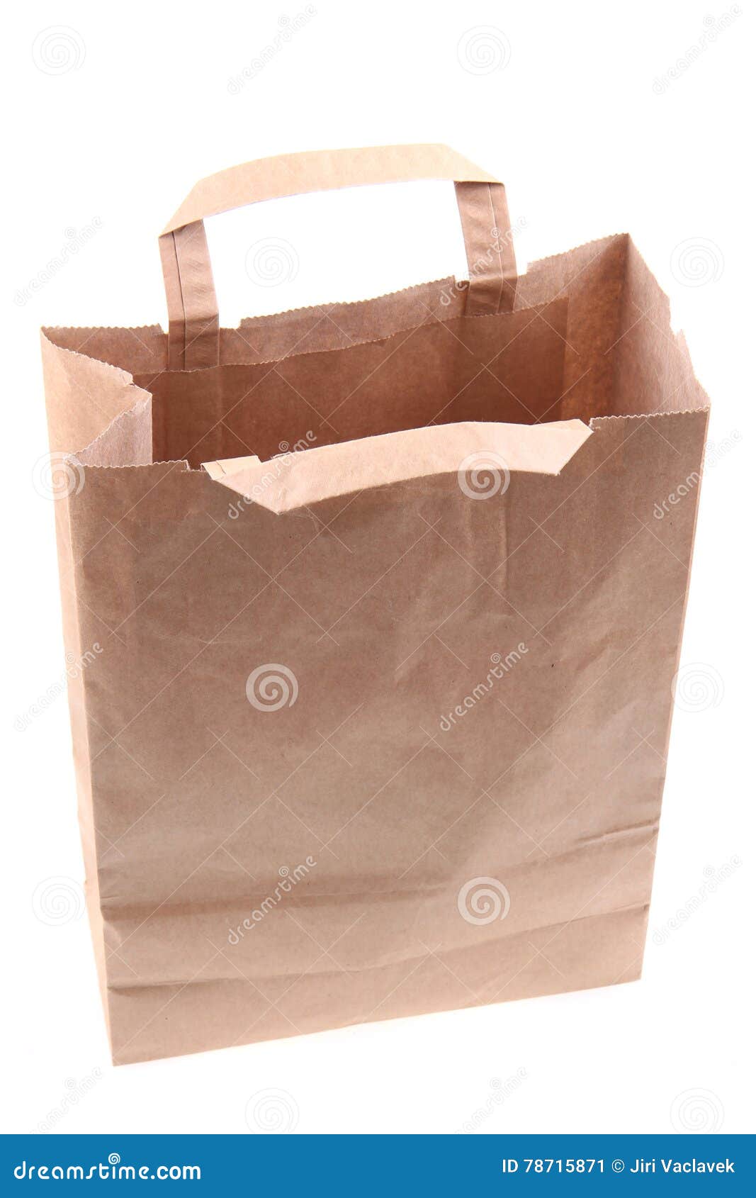 Empty paper bag stock image. Image of recycle, transport - 78715871