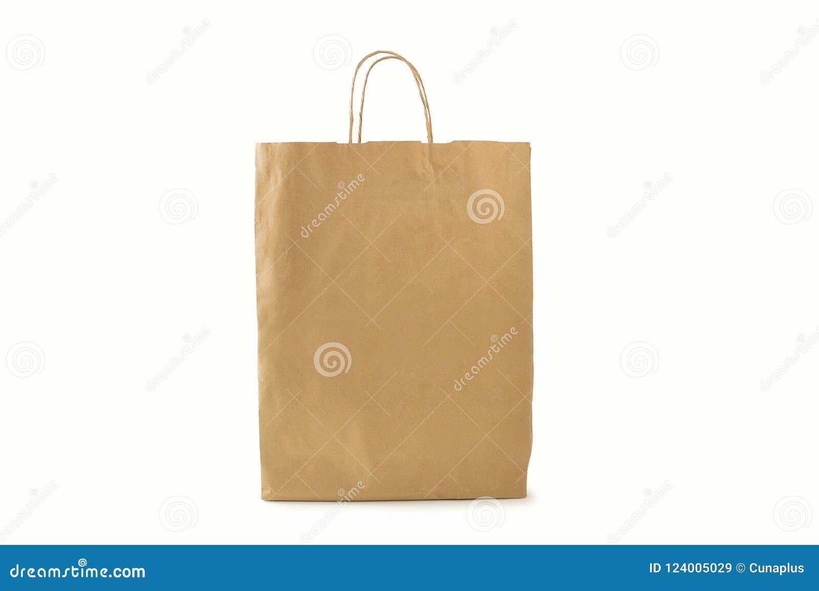 Empty Paper bag stock image. Image of modern, commercial - 124005029