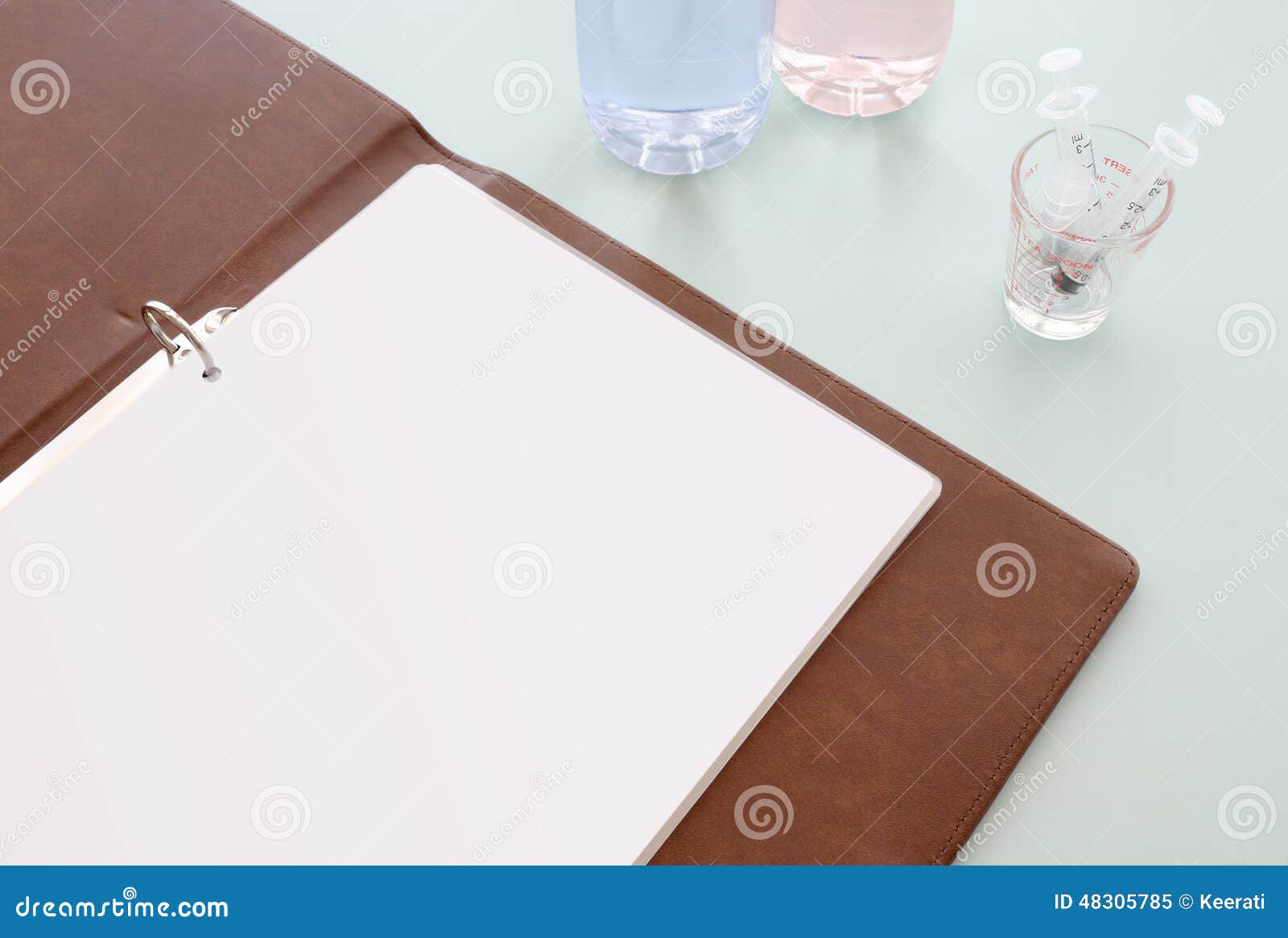 Empty paper binder stock image. Image of occupation, paper - 48305785