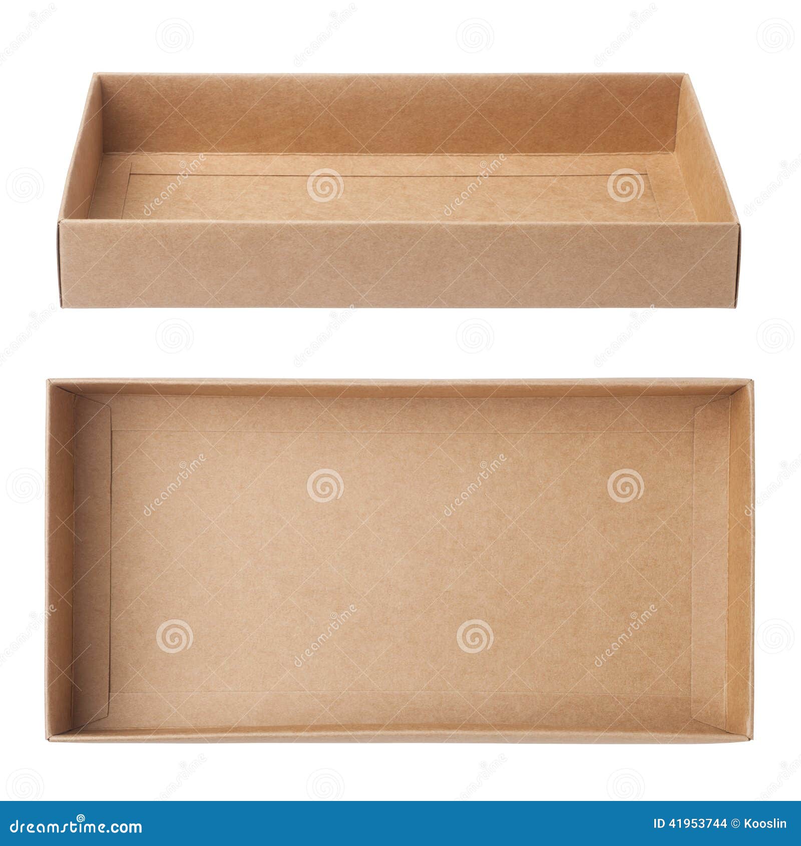 Empty paper box stock photo. Image of corrugated, boxed - 41953744