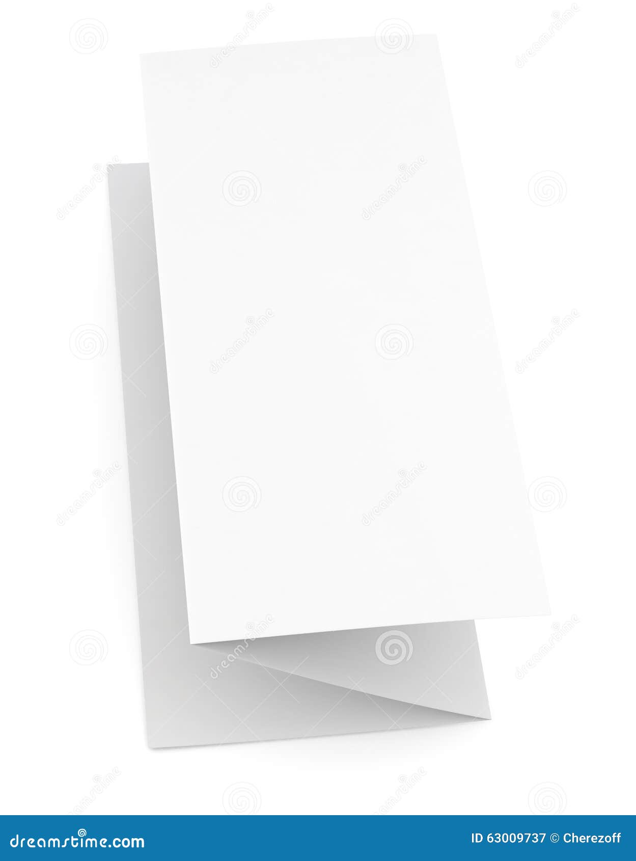 Empty paper brochure stock illustration. Illustration of sheet - 63009737
