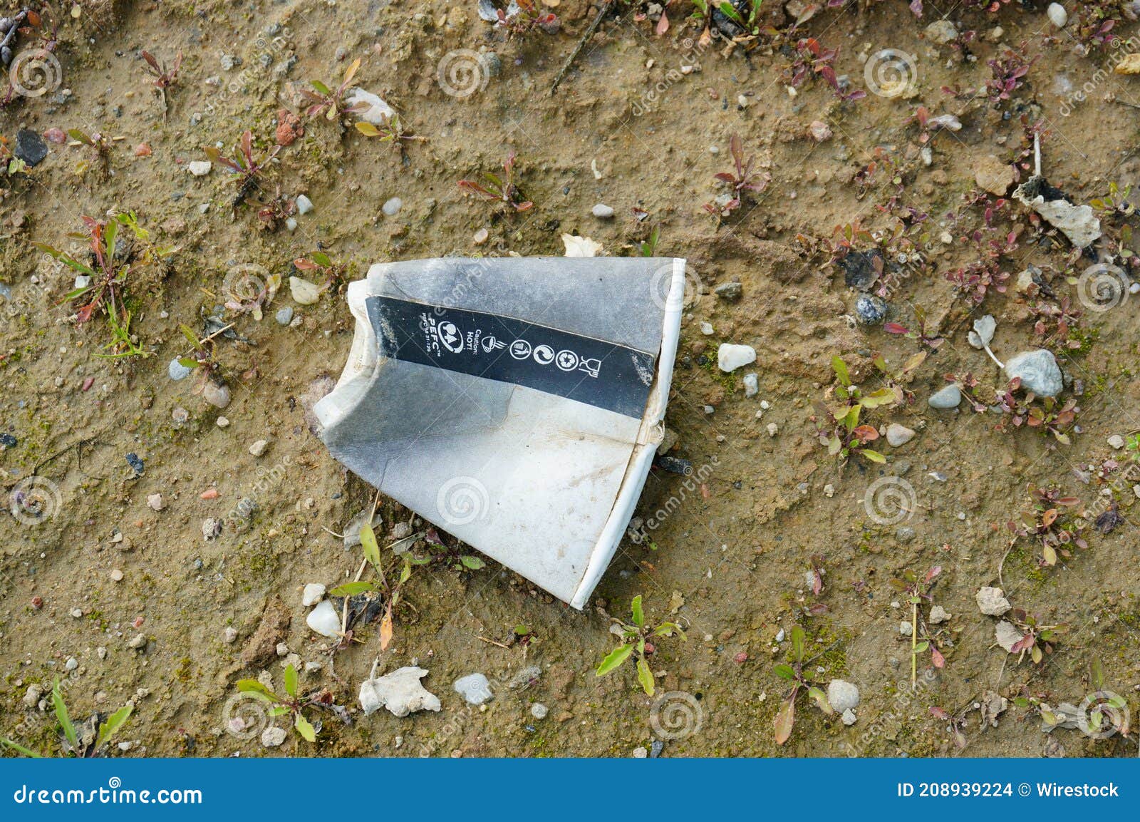 Paper Cup Laying on the Ground Editorial Stock Image - Image of ...