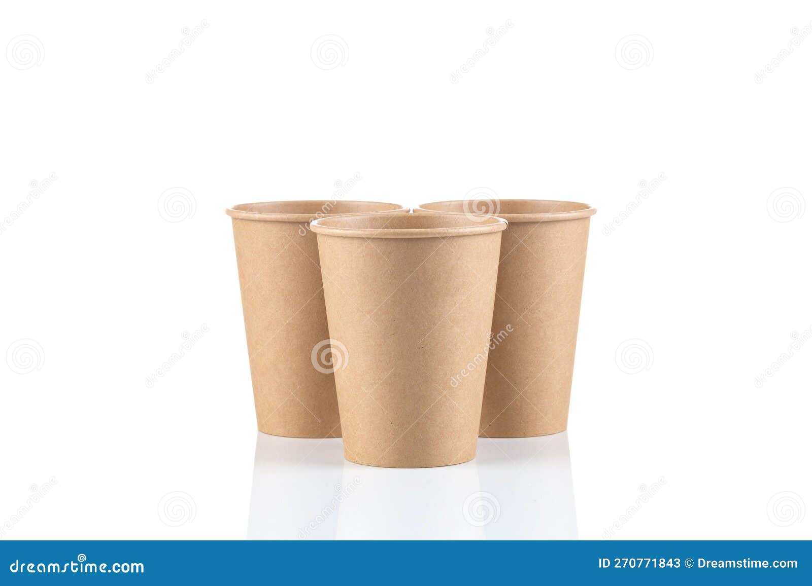 Empty Paper Cups Background Stock Image - Image of recycle, stack ...