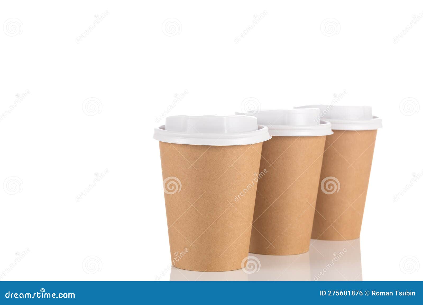 Empty Paper Cups Background Stock Photo - Image of recycle, portable ...