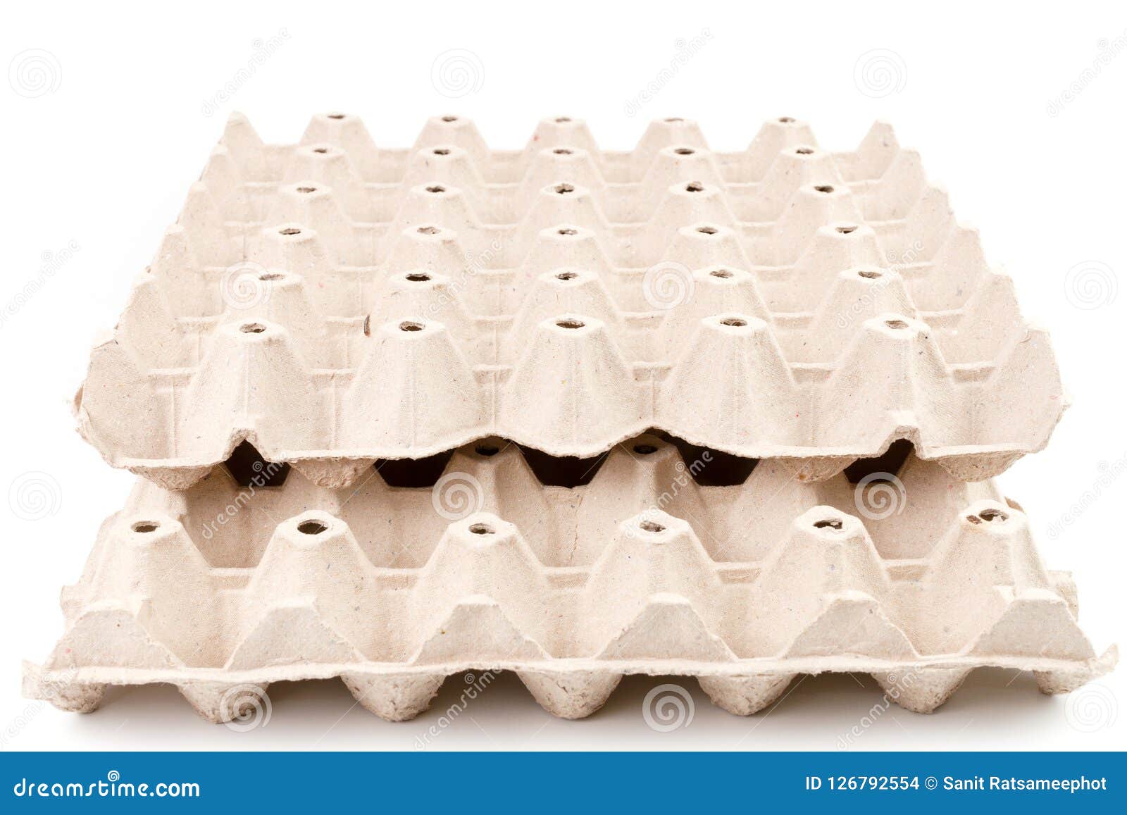 Empty Paper Egg Container Tray Box. Stock Photo - Image of eggshell ...