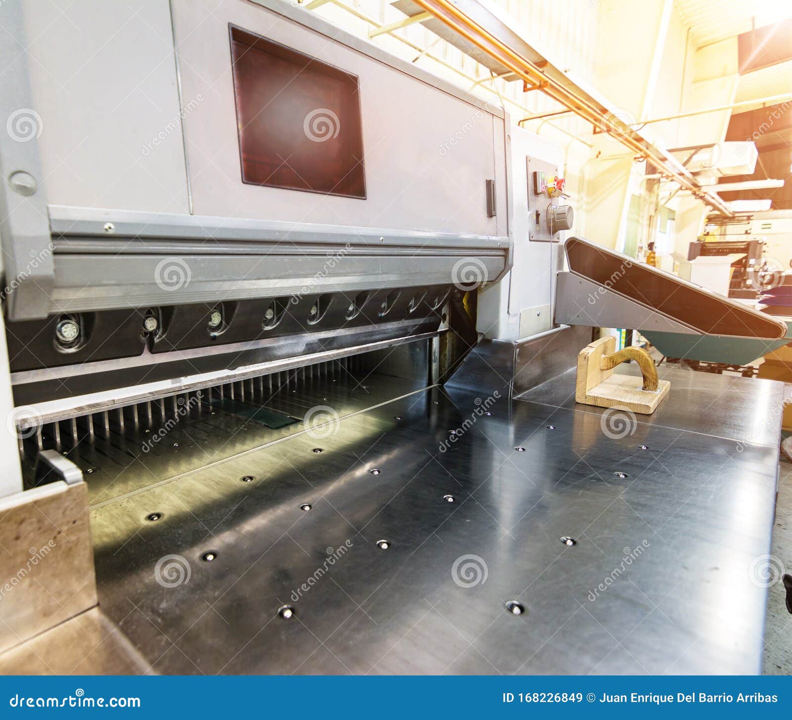 Empty Paper Guillotine in a Modern Offset Printing Facility Stock Image ...