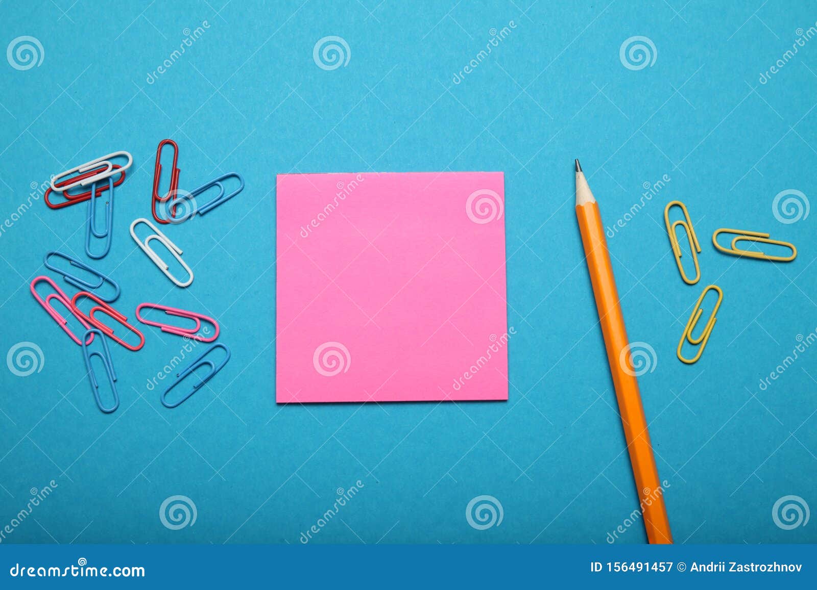 Empty Paper Note Blank, Business Clip. Communication Information ...