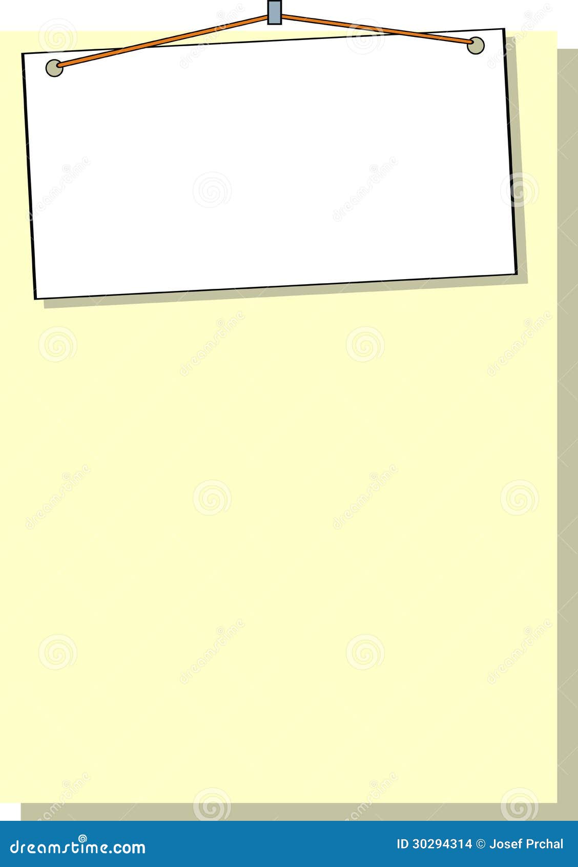 Empty paper and pad stock vector. Illustration of board - 30294314