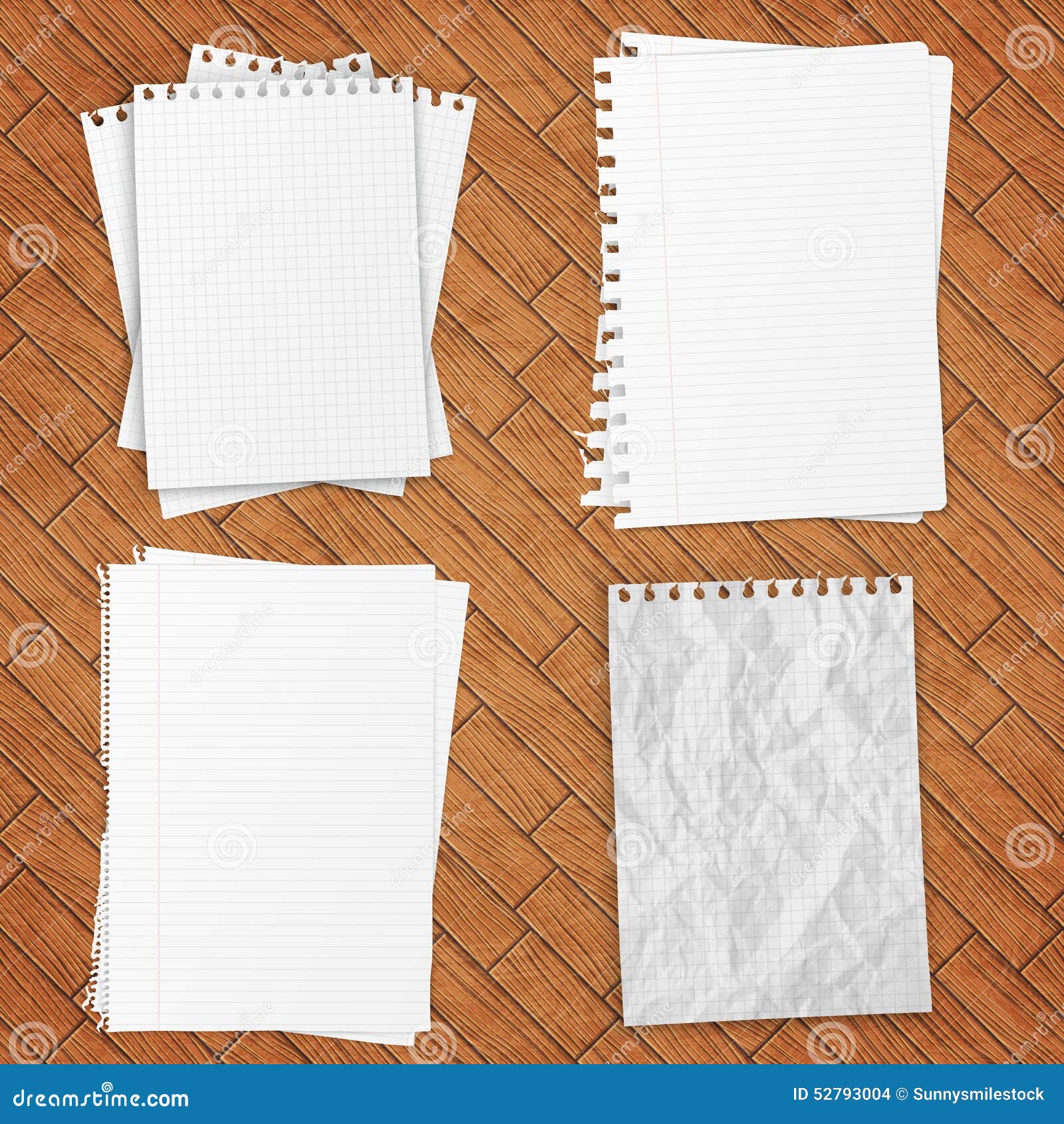 Empty paper sheet. stock vector. Illustration of banner - 52793004