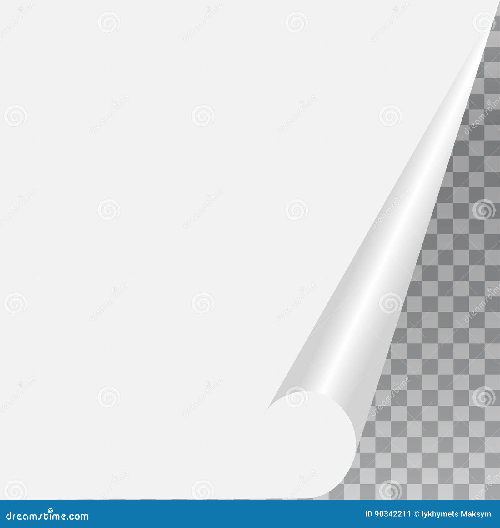 Empty Paper Sheet. Vector EPS10 Stock Vector - Illustration of sheet ...