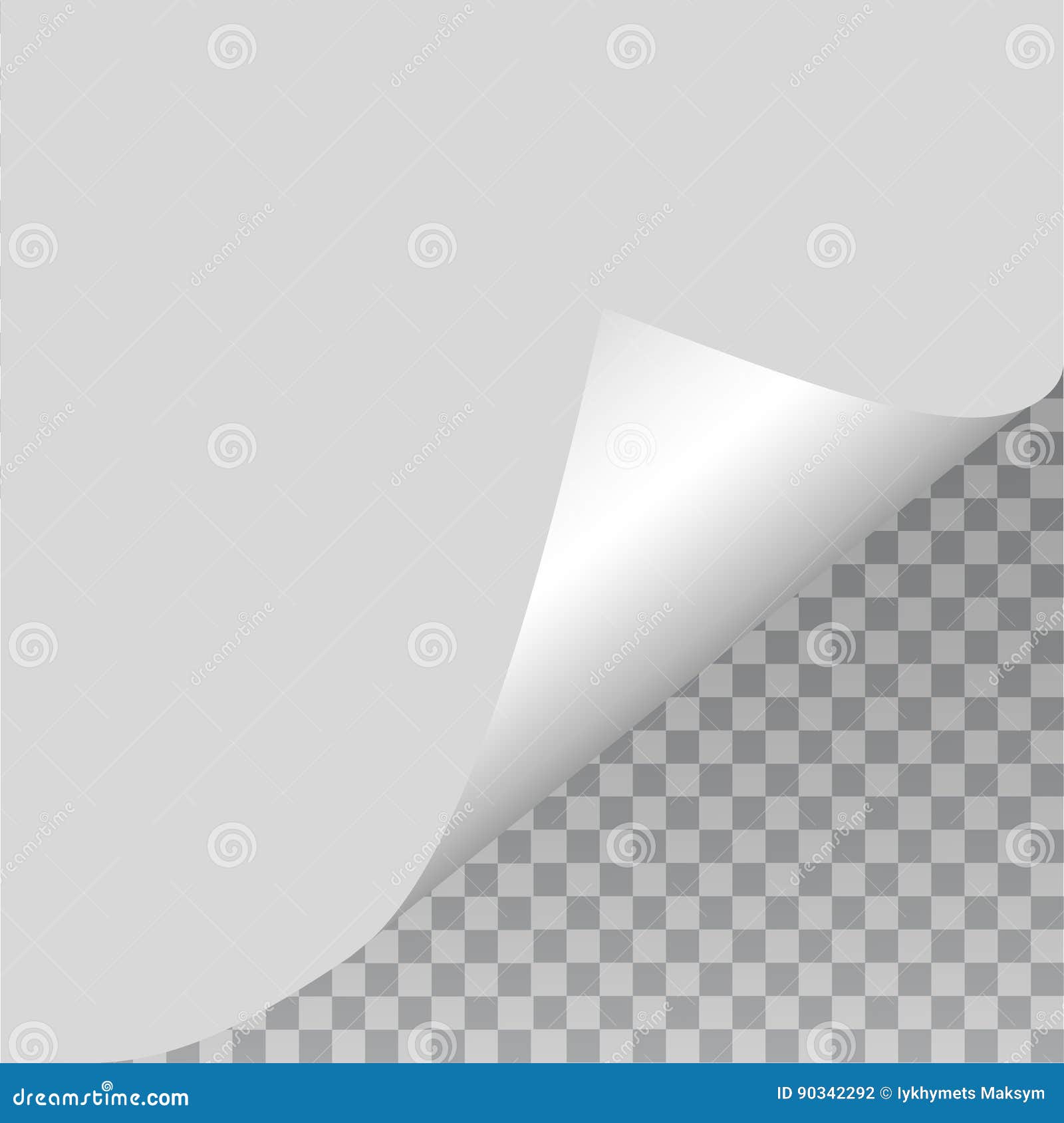 Empty Paper Sheet. Vector EPS10 Stock Illustration - Illustration of ...