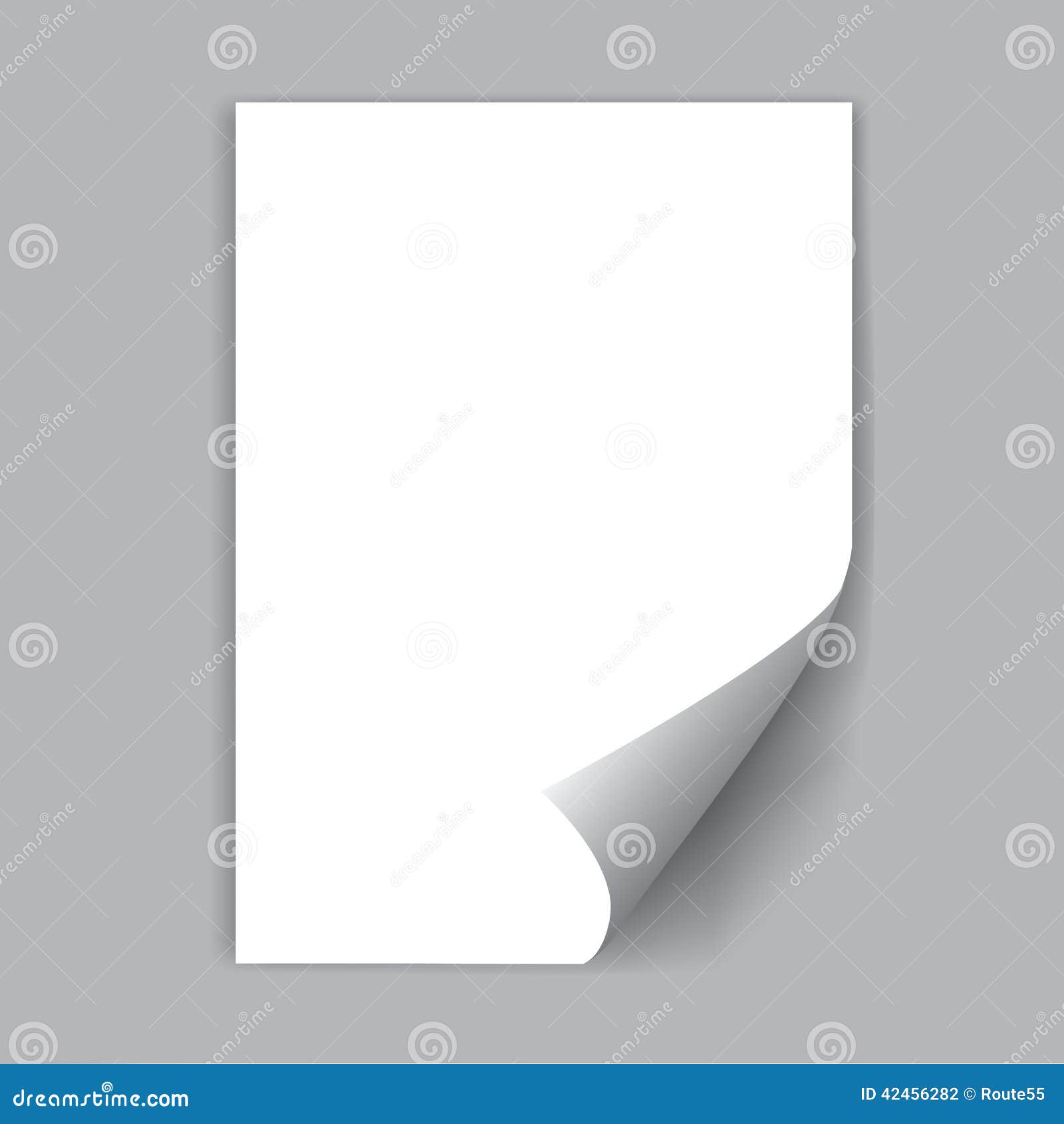 Empty paper sheet stock vector. Illustration of isolated - 42456282