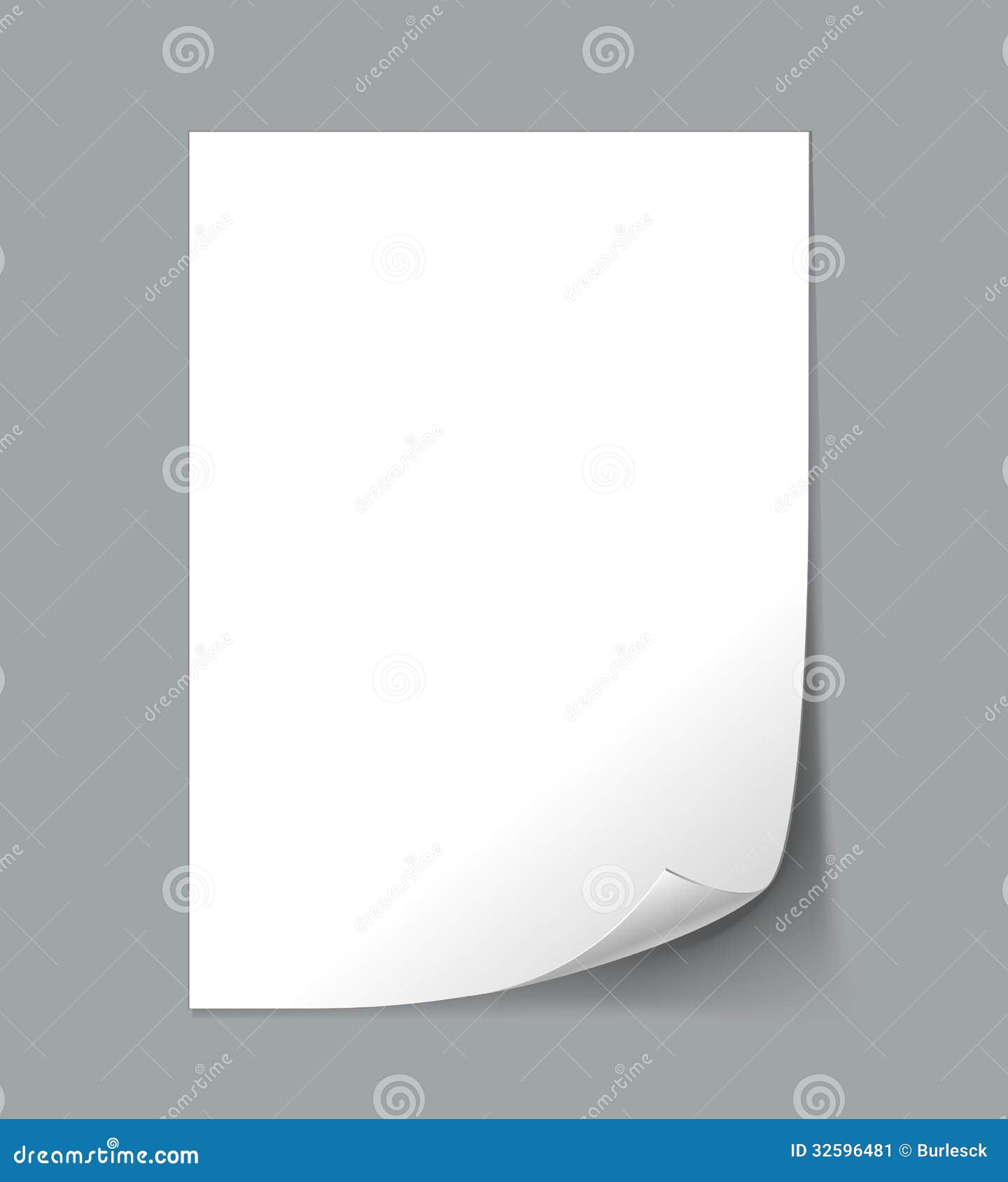 Empty paper sheet stock vector. Illustration of sheet - 32596481