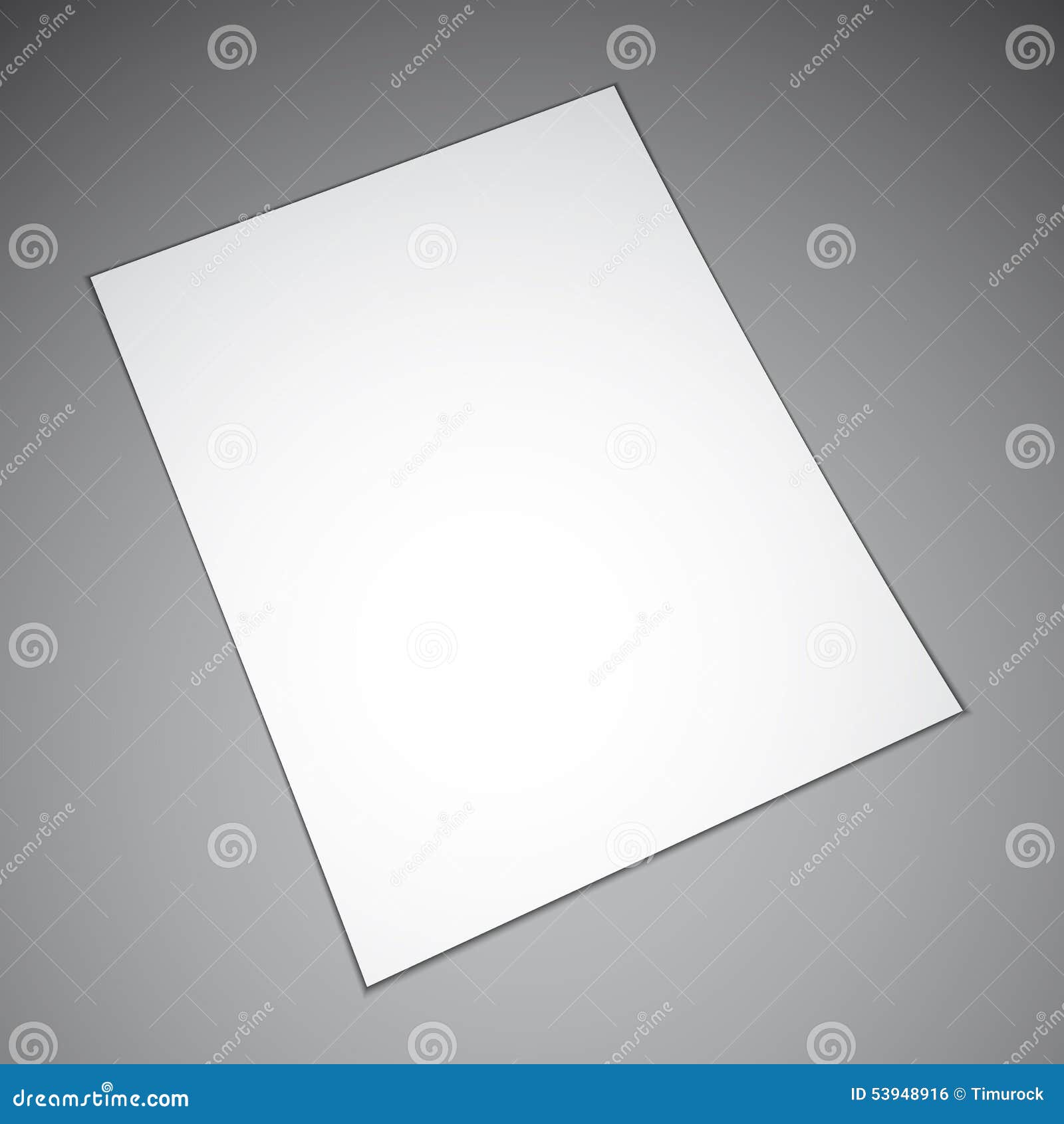 Empty Paper Sheet stock vector. Illustration of corner - 53948916
