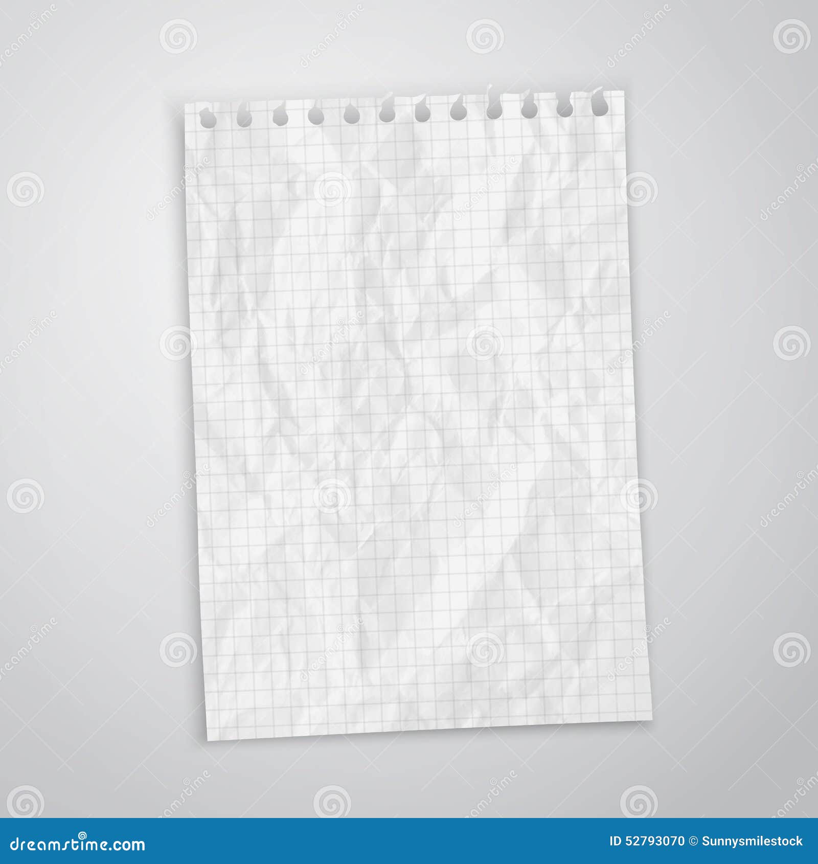 Empty paper sheet. stock illustration. Illustration of note - 52793070
