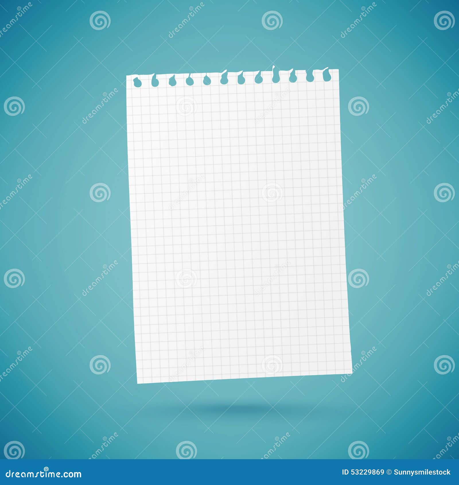Empty paper sheet. stock illustration. Illustration of education - 53229869
