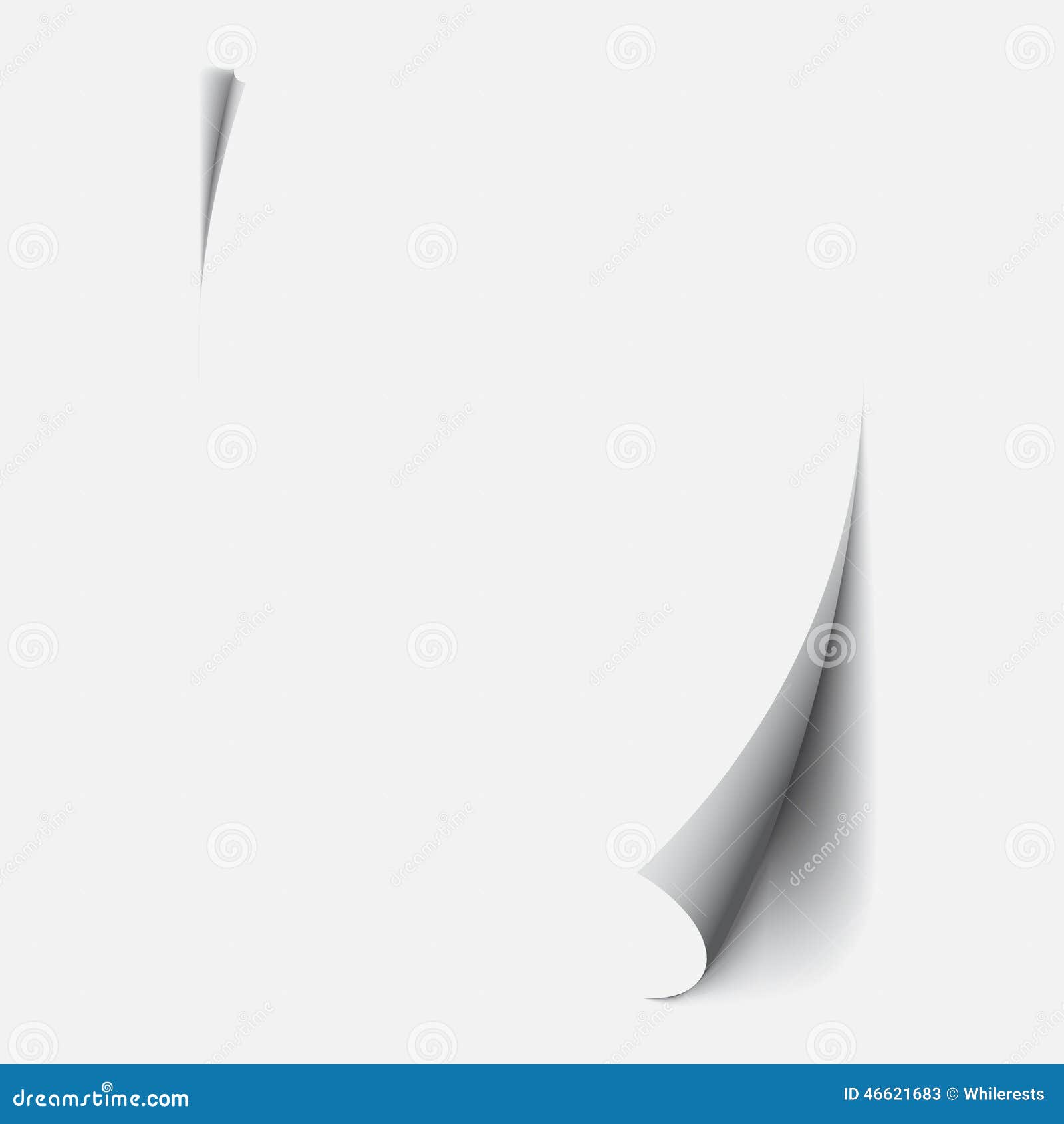 Empty paper sheet. stock vector. Illustration of frame - 46621683