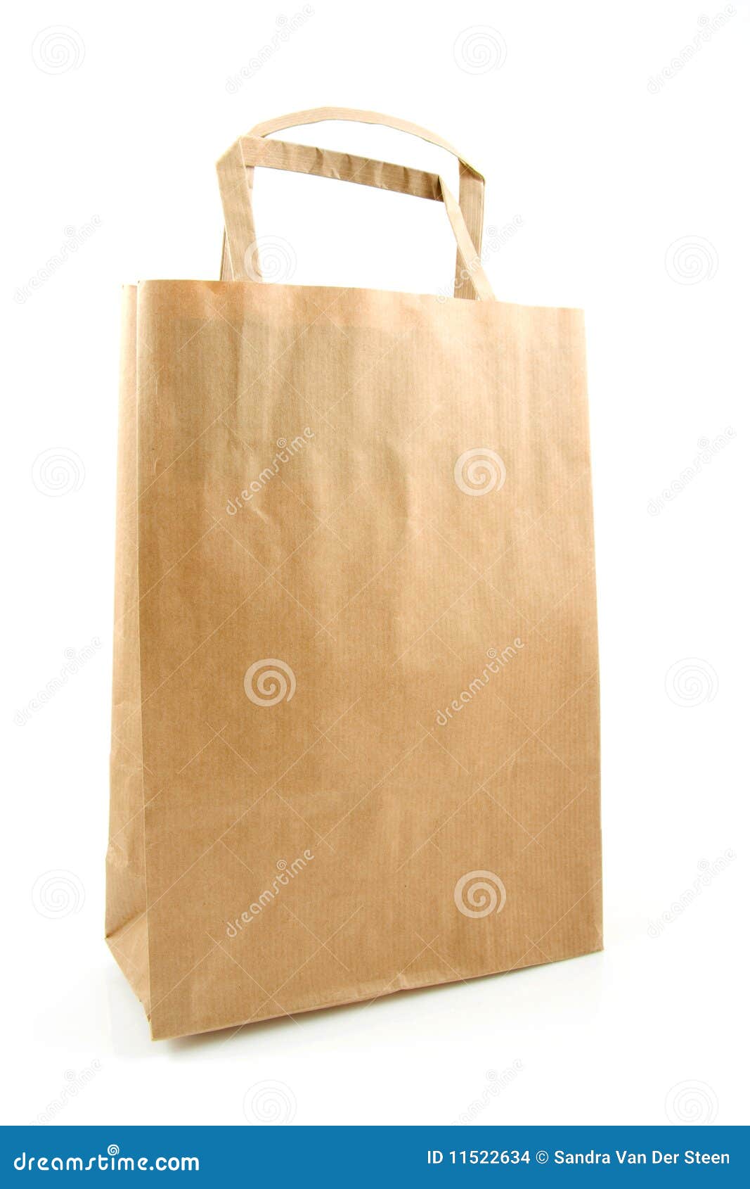 Empty paper shopping bag stock photo. Image of shopping - 11522634