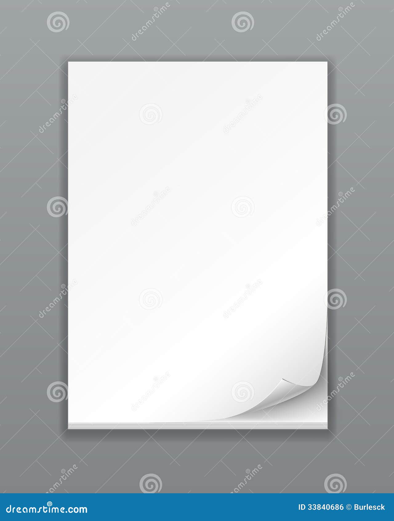 Empty Paper Sheet Cartoon Vector | CartoonDealer.com #32596481