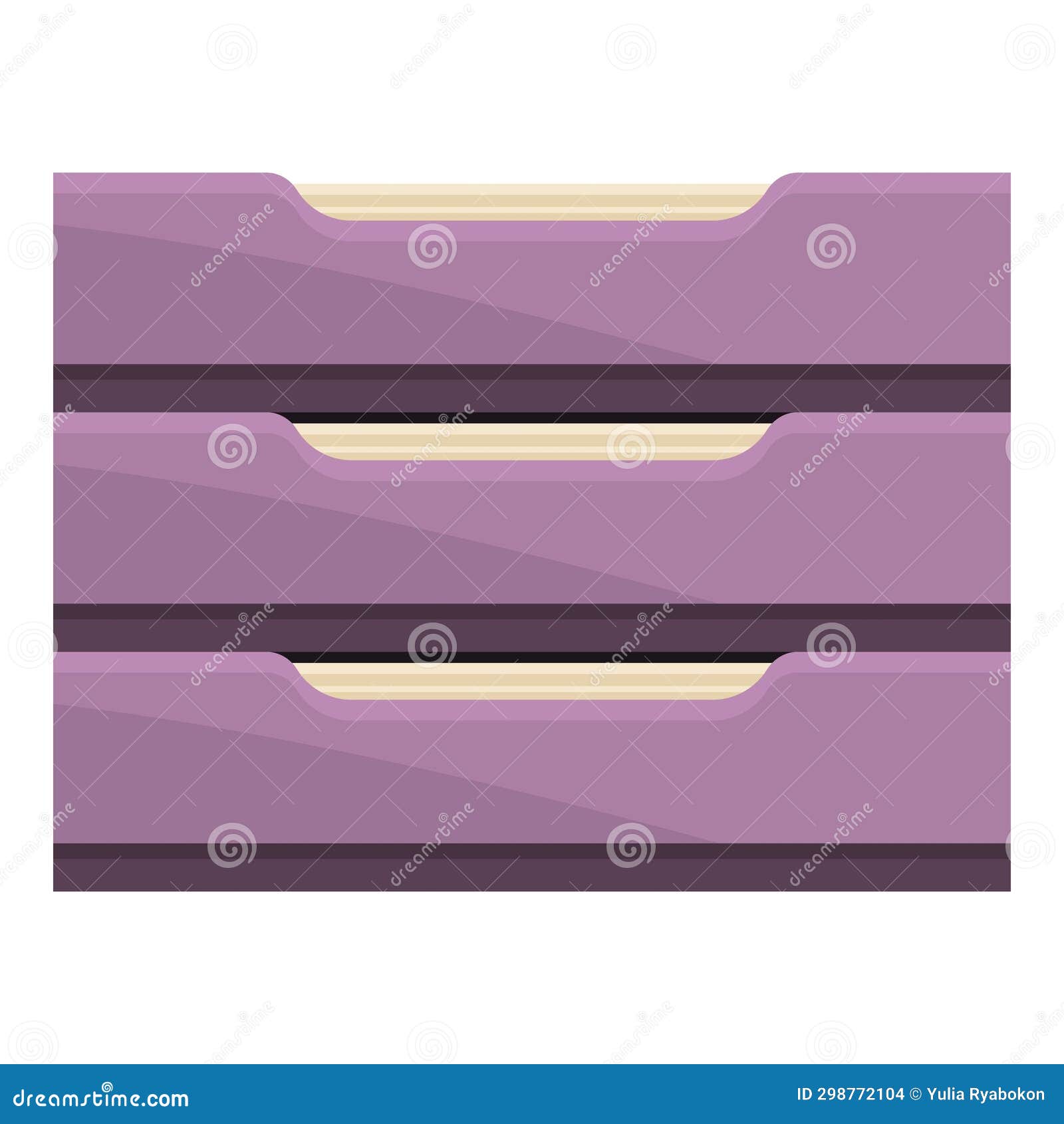Empty Paper Tray Icon Cartoon Vector. Case Desk Stock Vector ...