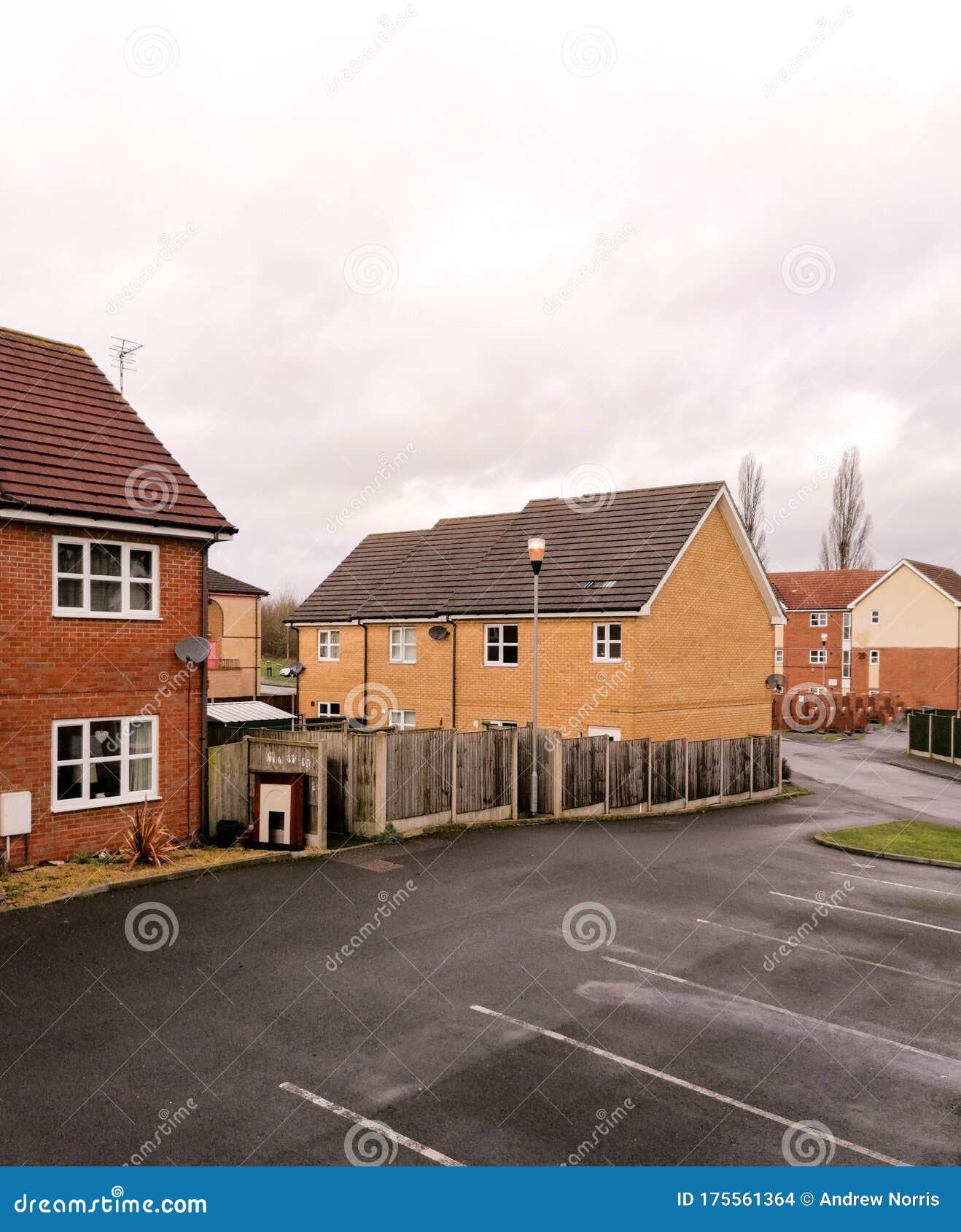 Empty Parking Bays stock photo. Image of housing, house - 175561364