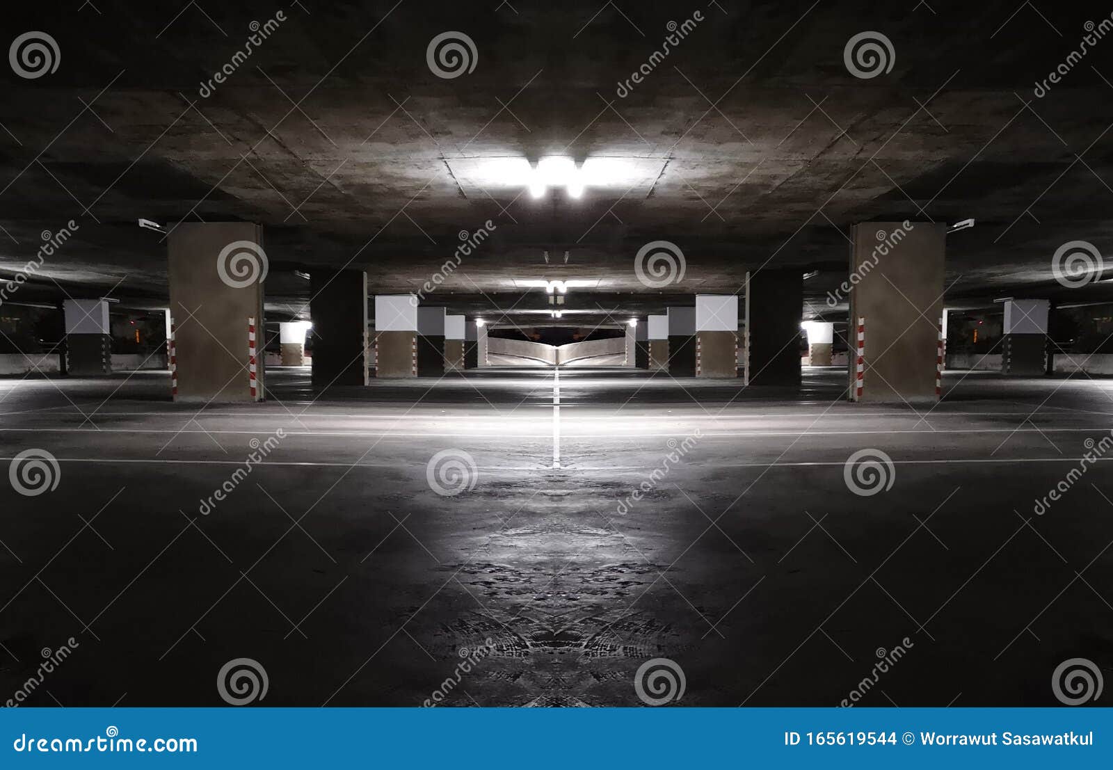 Parking car stock photo. Image of city, concrete, night - 165619544