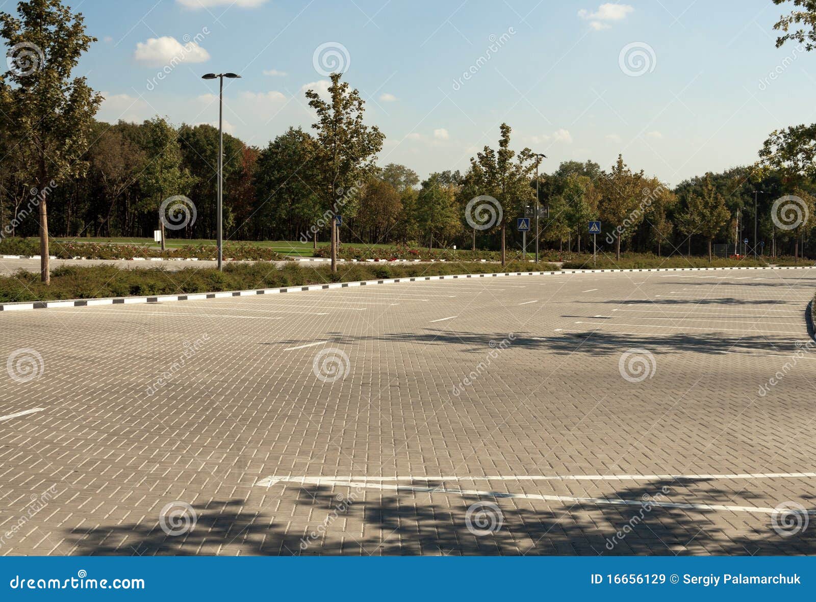 Empty parking lot stock image. Image of ruled, places - 16656129