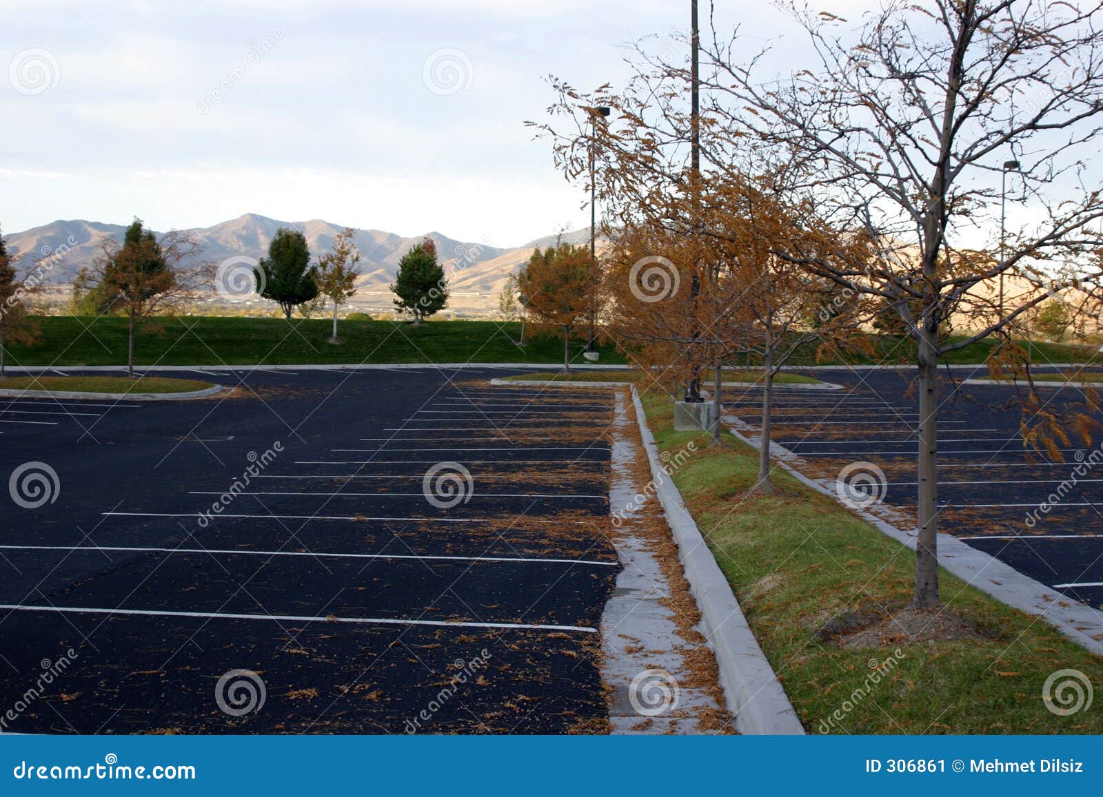 Empty Parking Lot Clipart