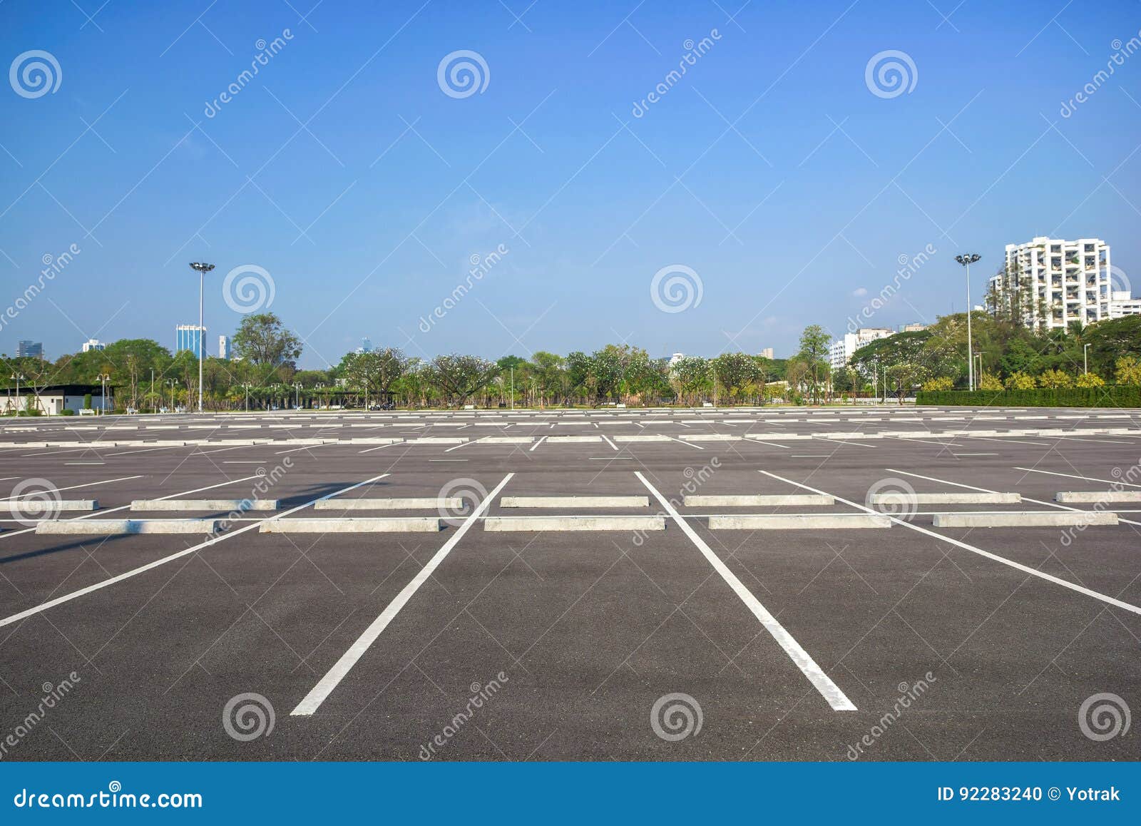 Empty Parking Lot Clip Art