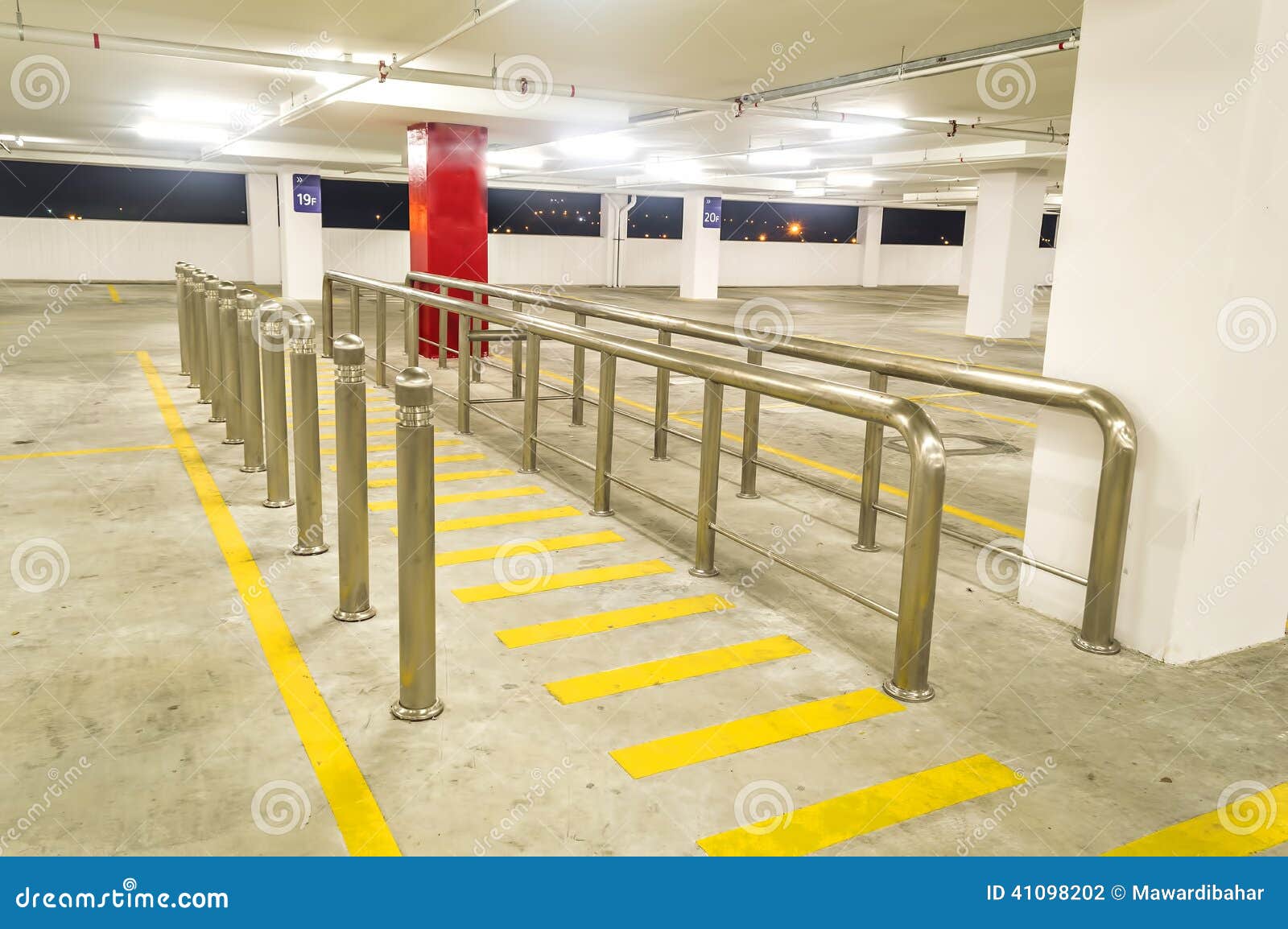 Empty parking lot stock photo. Image of basement, inside - 41098202