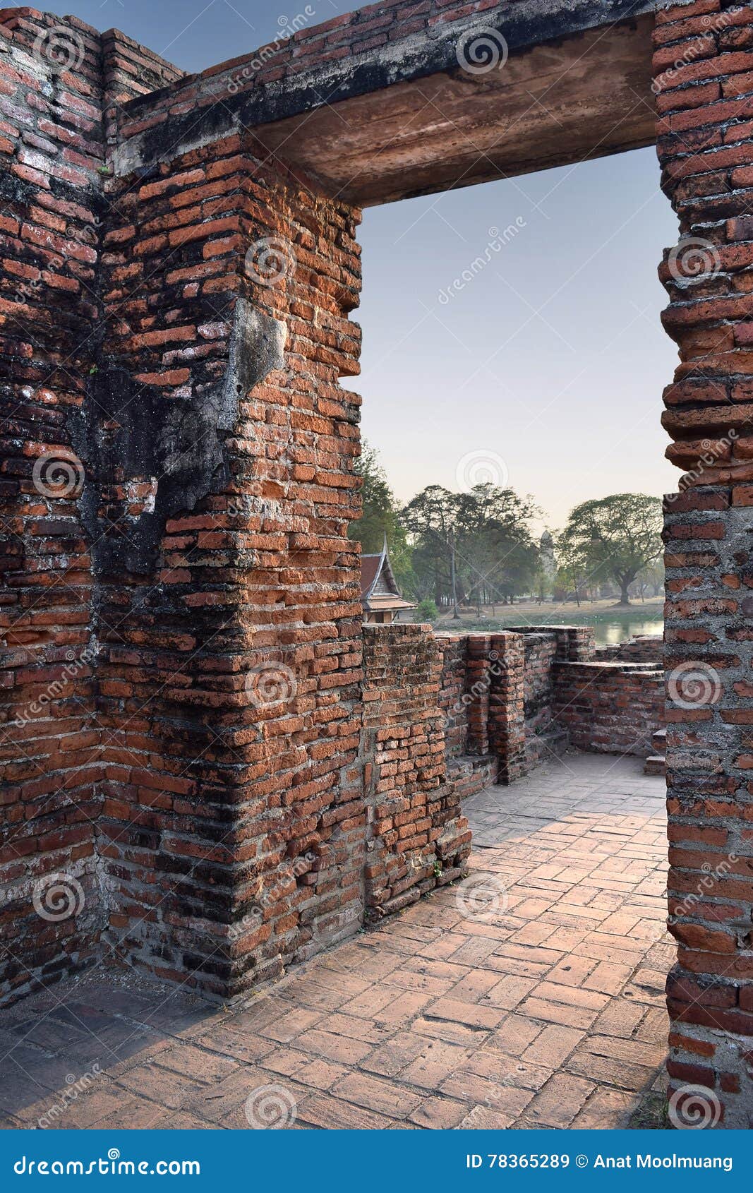 Empty Passage stock image. Image of ayuthya, site, passage - 78365289