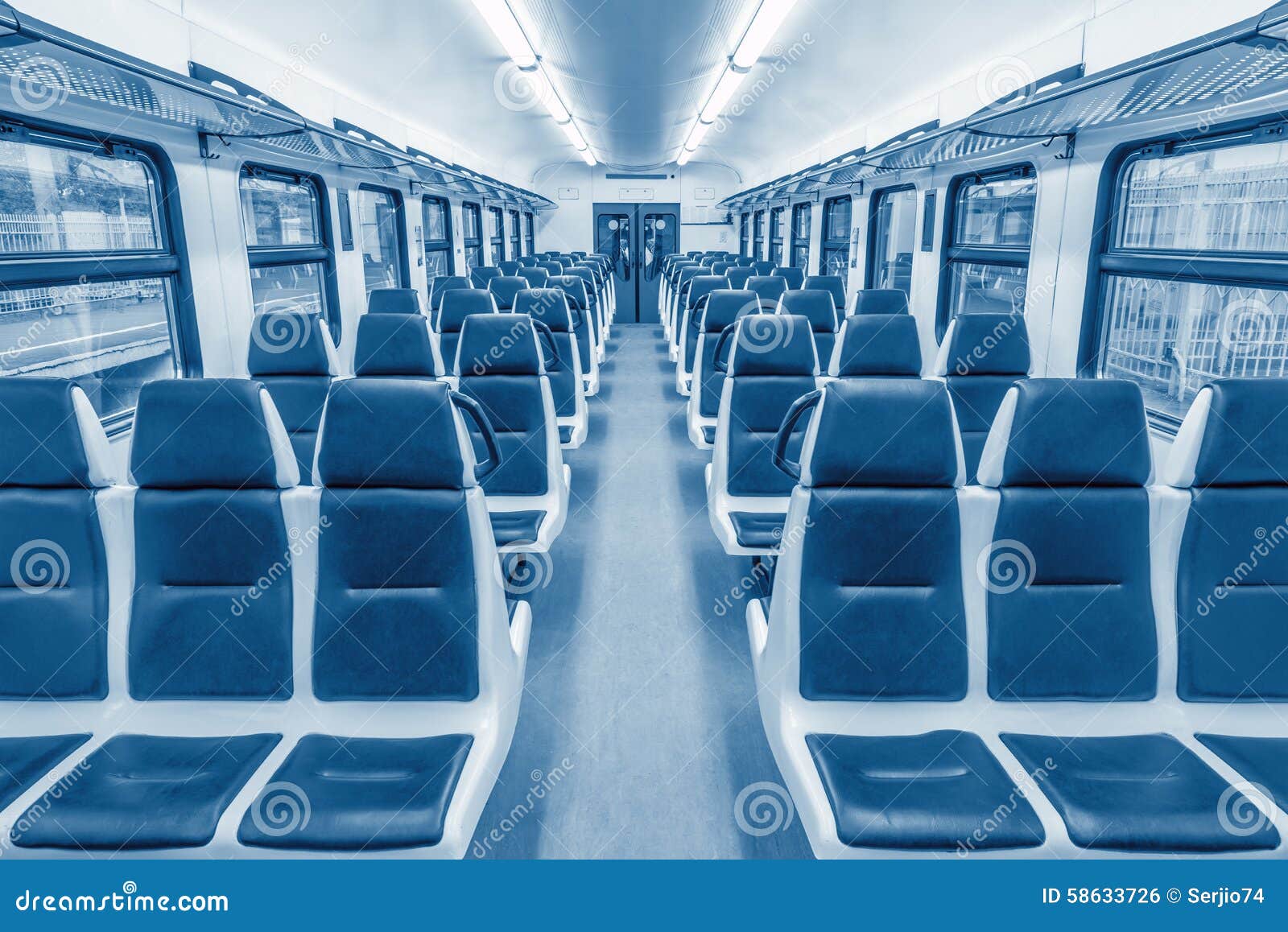 Empty Passenger Carriage Royalty-Free Stock Image | CartoonDealer.com ...