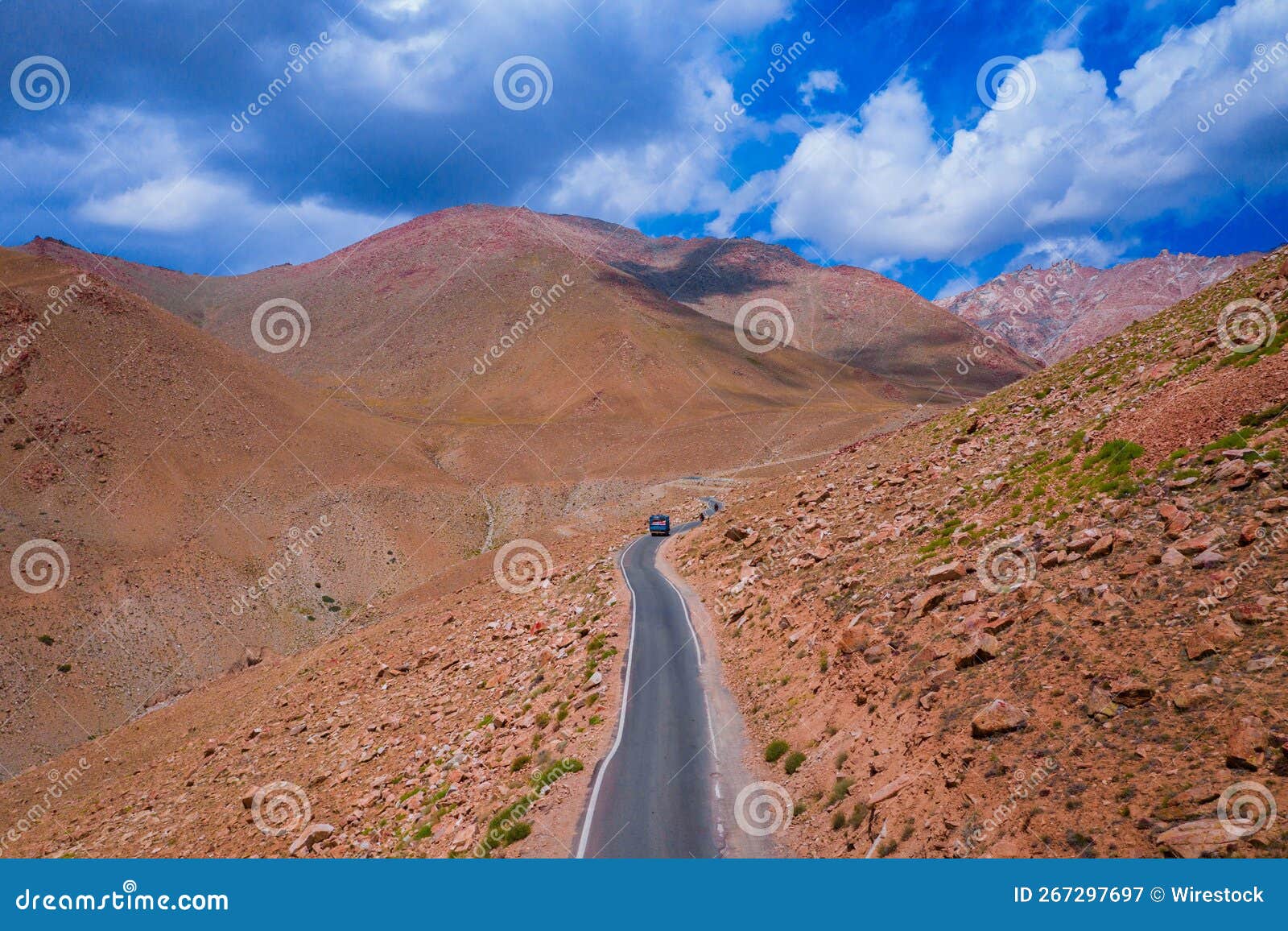 Empty Pathway in the Desert Stock Image - Image of mountain, outdoor ...