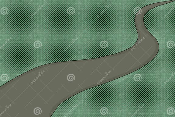 Empty Paved path stock illustration. Illustration of cartoon - 48443106